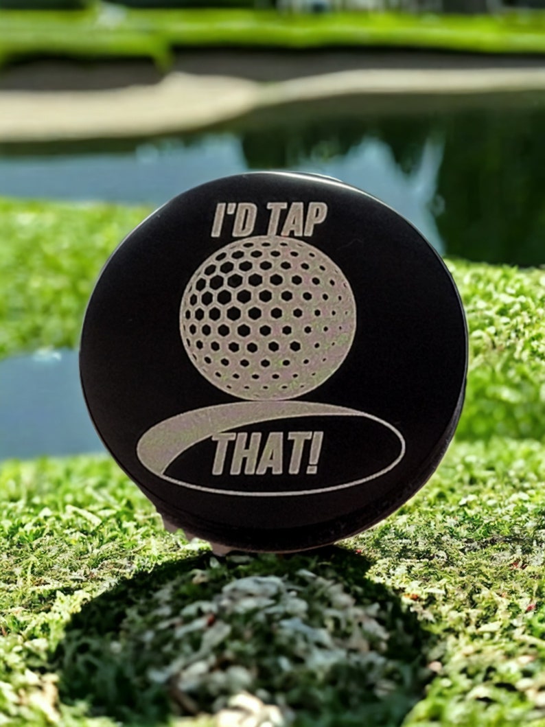 Stainless Steel Golf Ball Marker Laser Engraved - Etsy