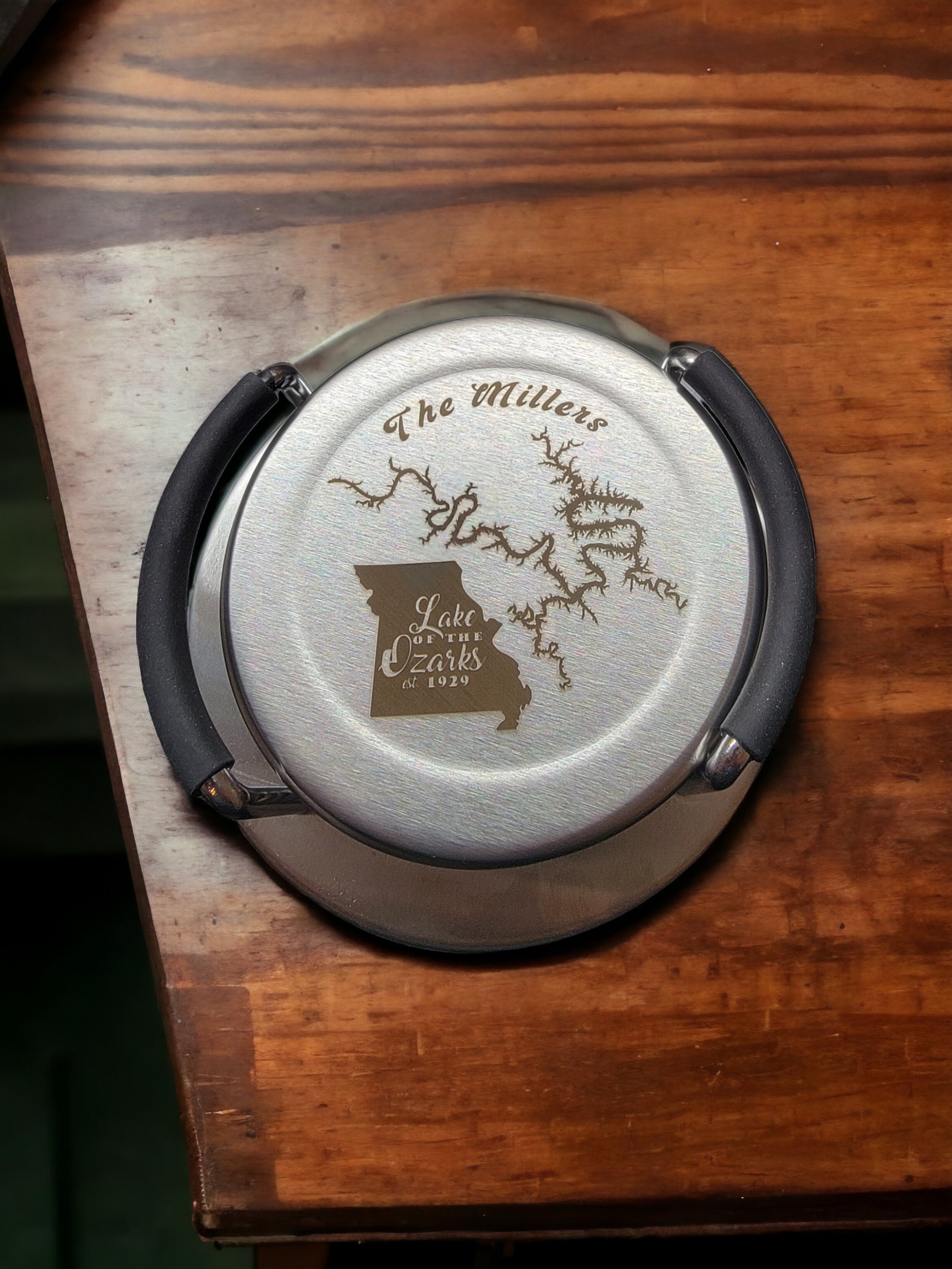 Personalized Lake Map Any Lake Available Stainless Steel Coasters 6 ...