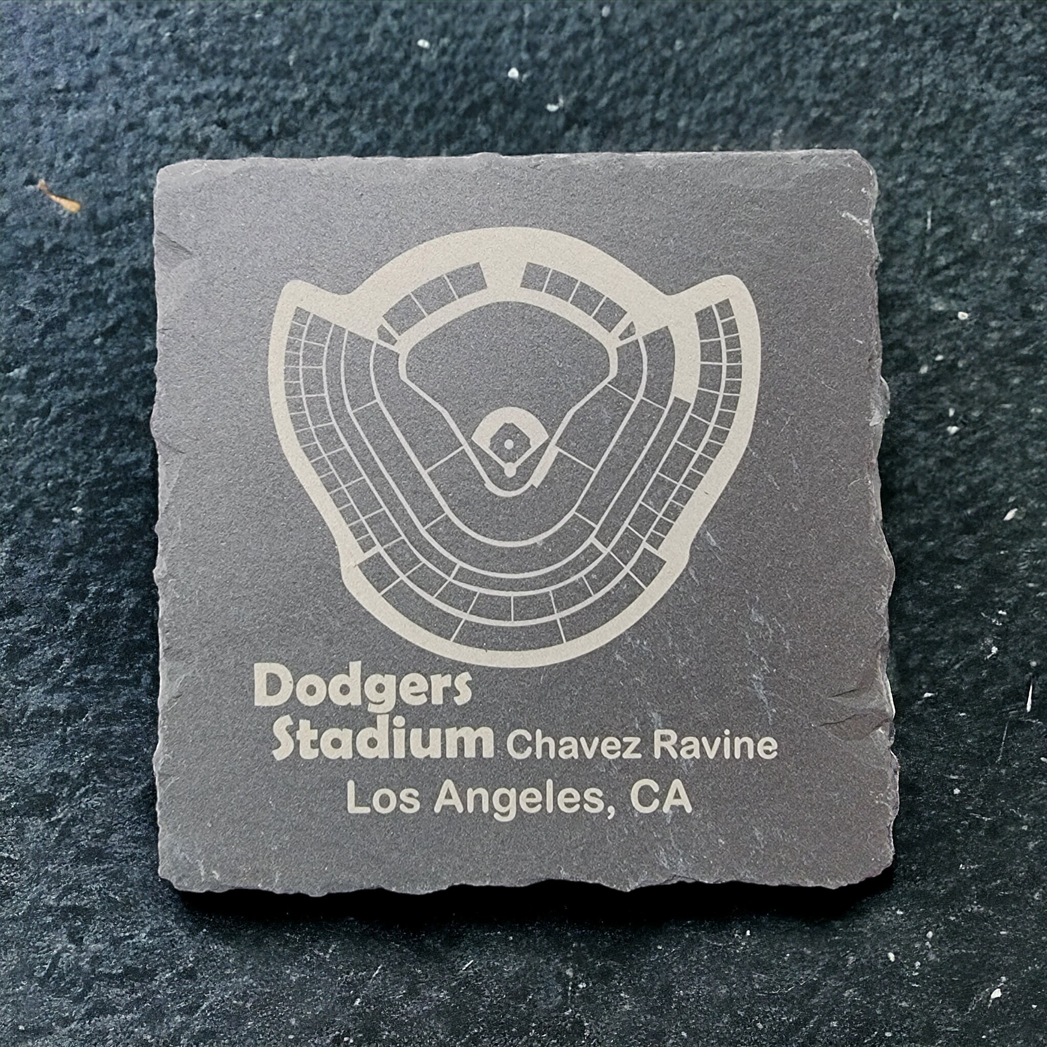 MLB Stadiums Laser Engraved Slate Coasters- Individual Coasters- Any ...