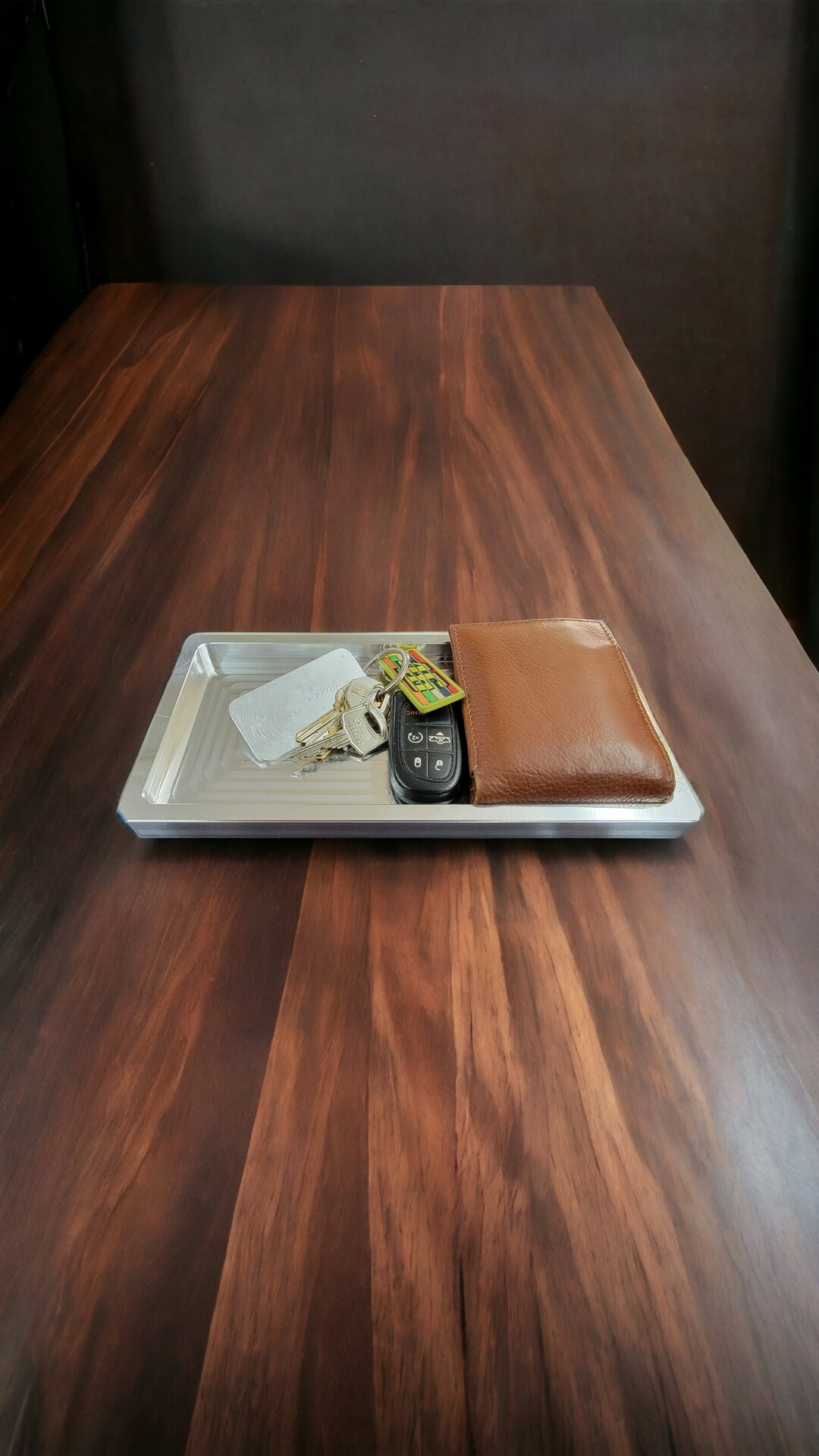 CNC Machined Billet Aluminum Valet Tray Catch All Tray Rolling - Etsy