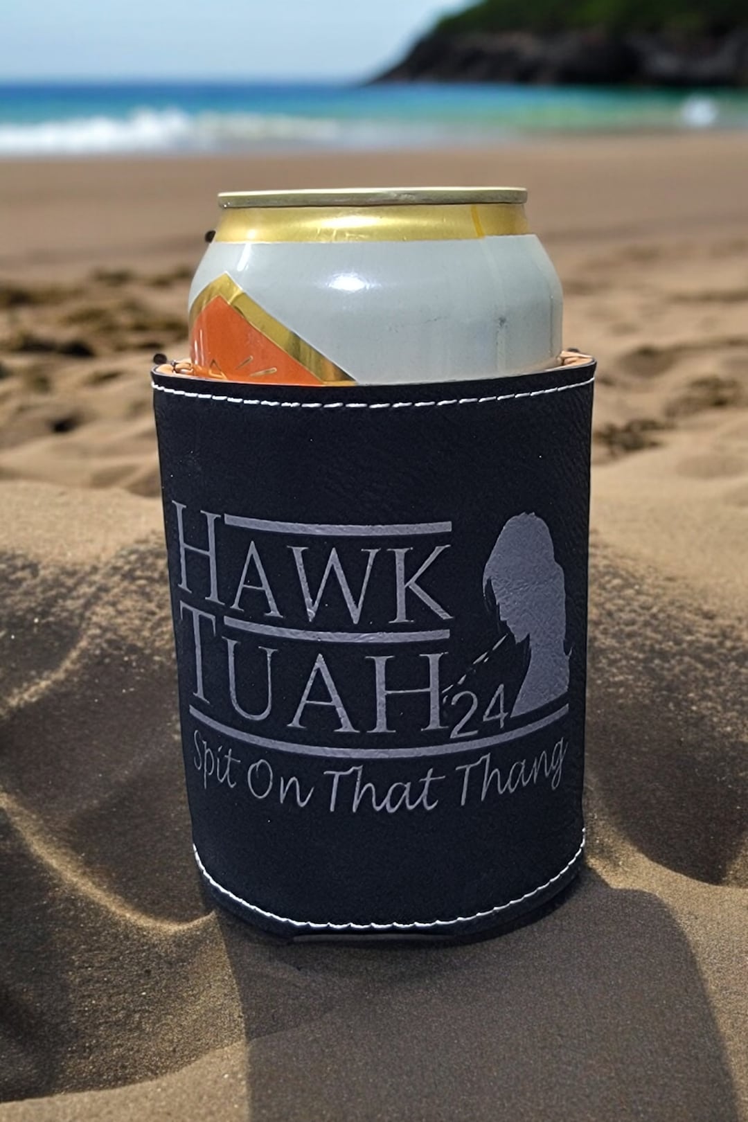Hawk Tuah- Spit on That Thang- Premium PU Leather Laser Engraved Can ...
