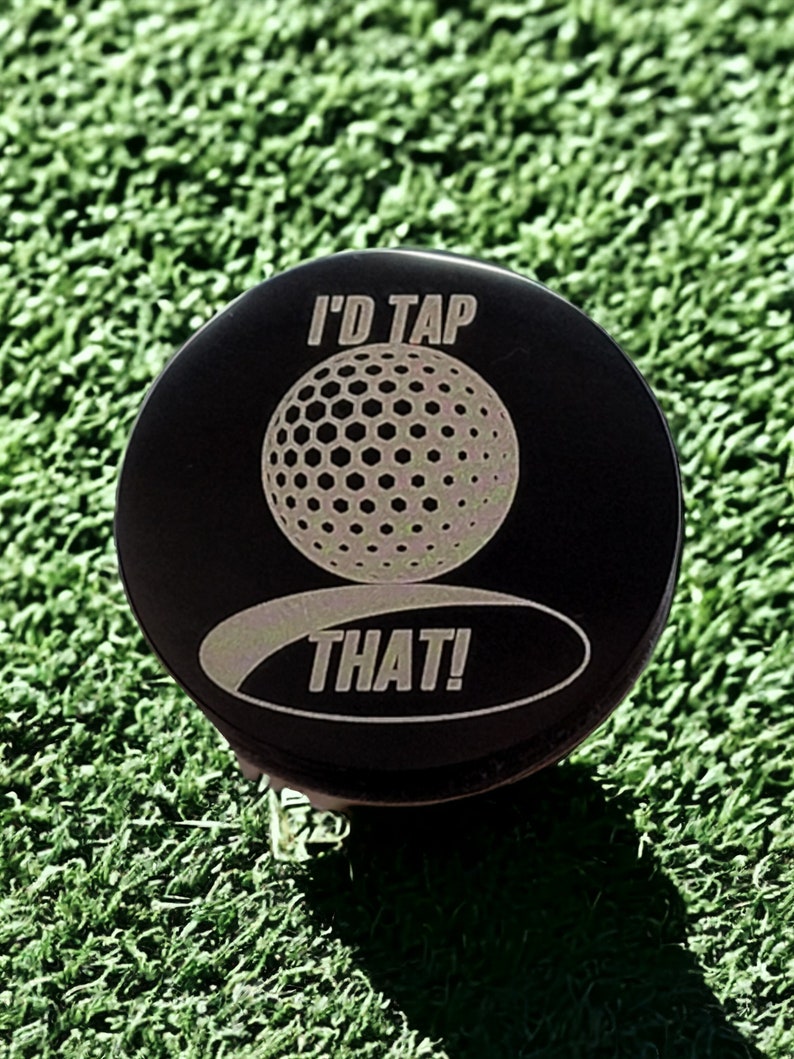 Stainless Steel Golf Ball Marker Laser Engraved - Etsy