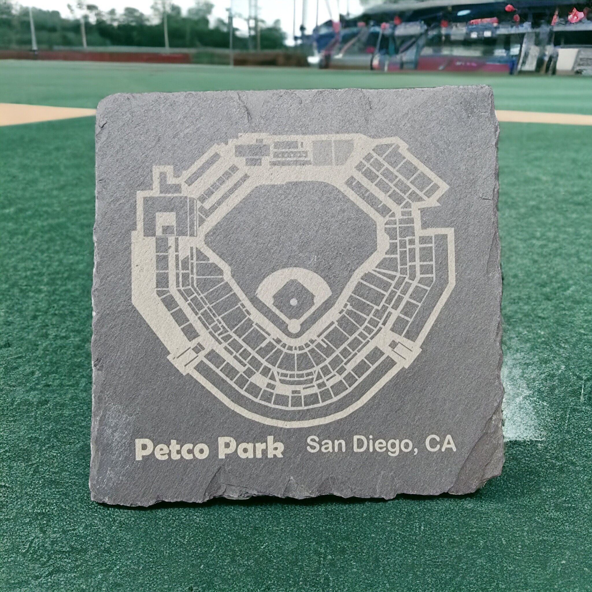 MLB Stadiums Laser Engraved Slate Coasters- Individual Coasters- Any ...
