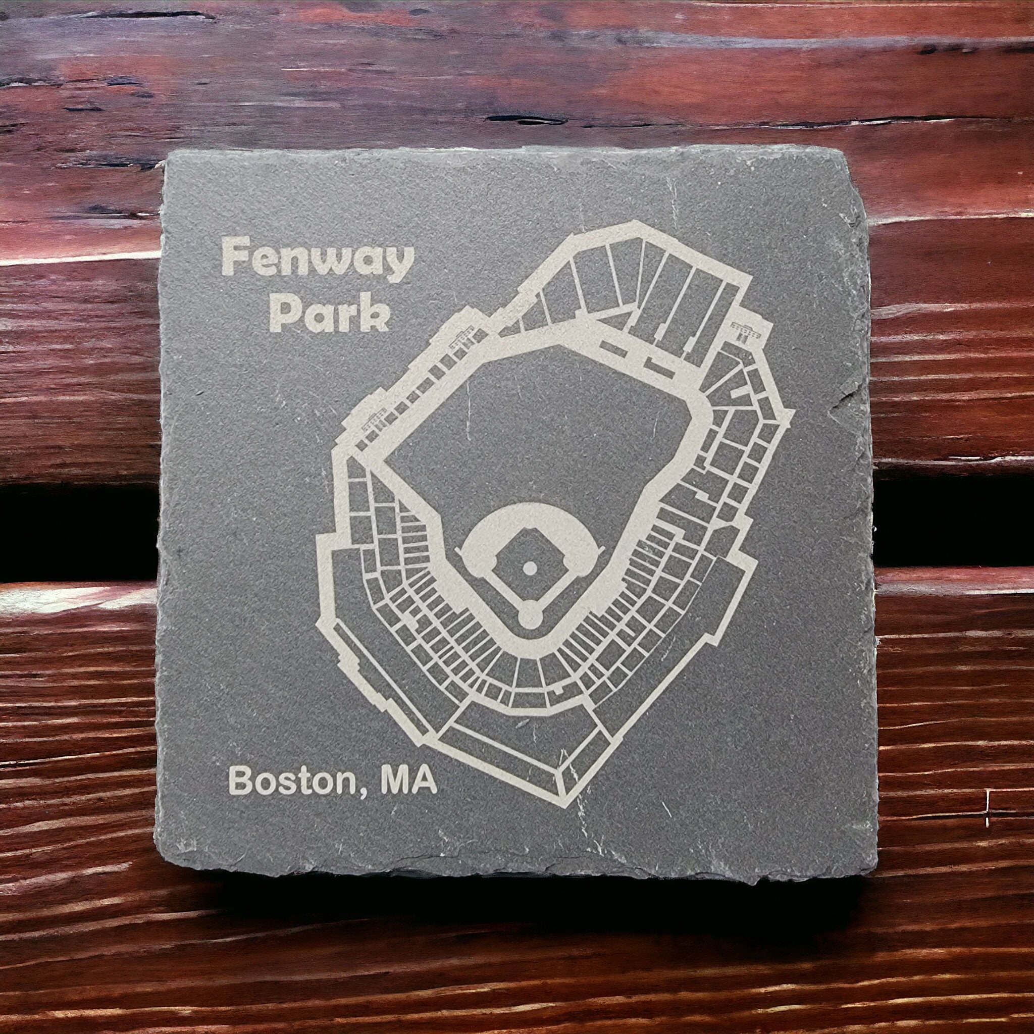 MLB Stadiums Laser Engraved Slate Coasters- Individual Coasters- Any ...