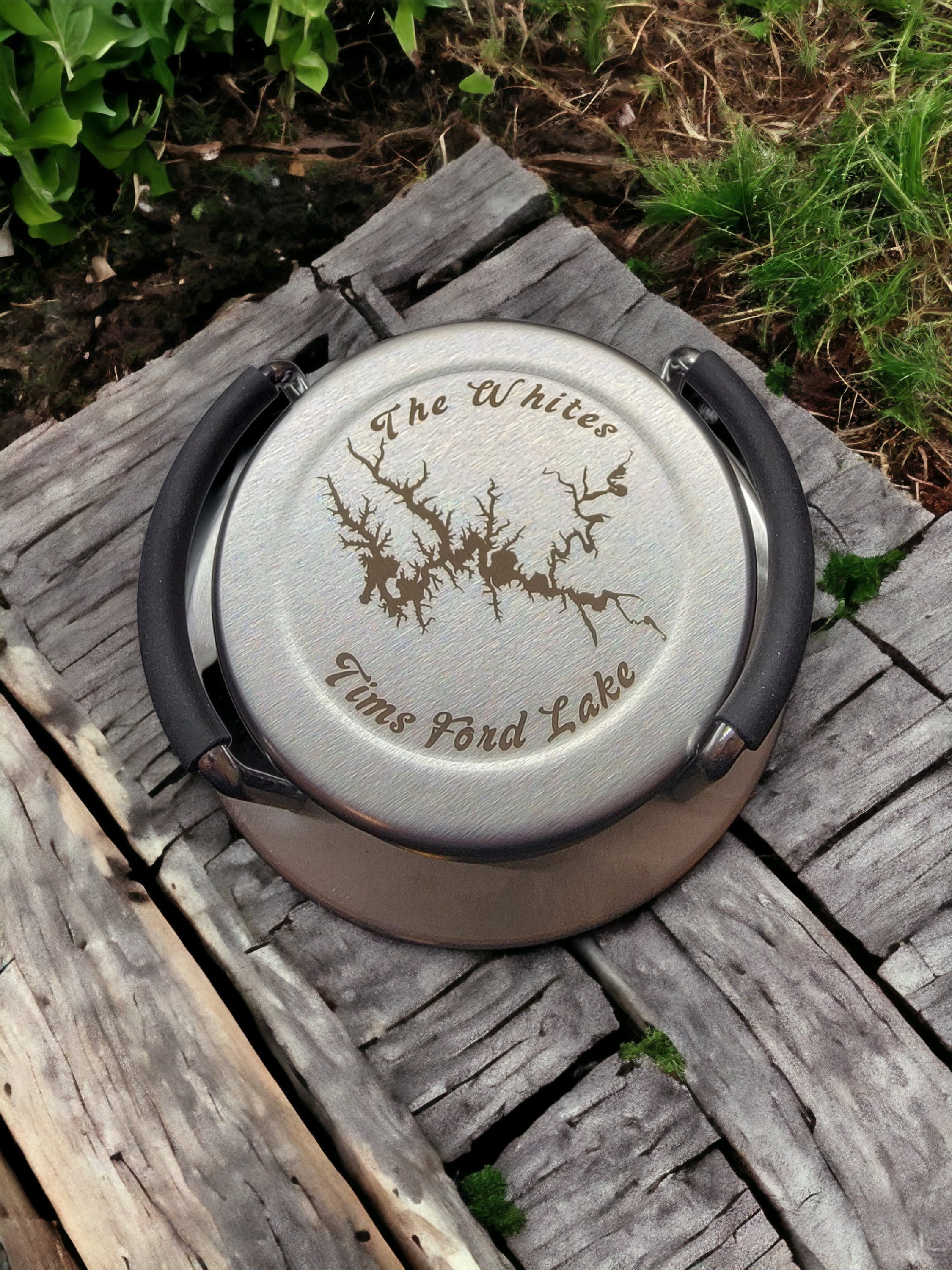 Personalized Lake Map Any Lake Available Stainless Steel Coasters 6 ...