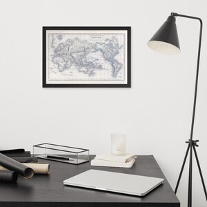 World Map: Vintage 1840 Mercator World Map Print – Antique Mercator ...