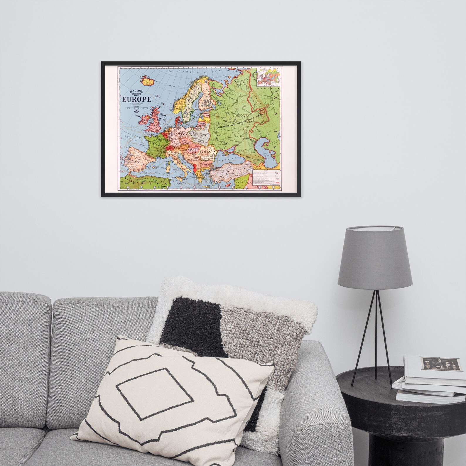 Europe Map: Vintage 1925 Europe Map Print Antique Europe Map Poster - Etsy