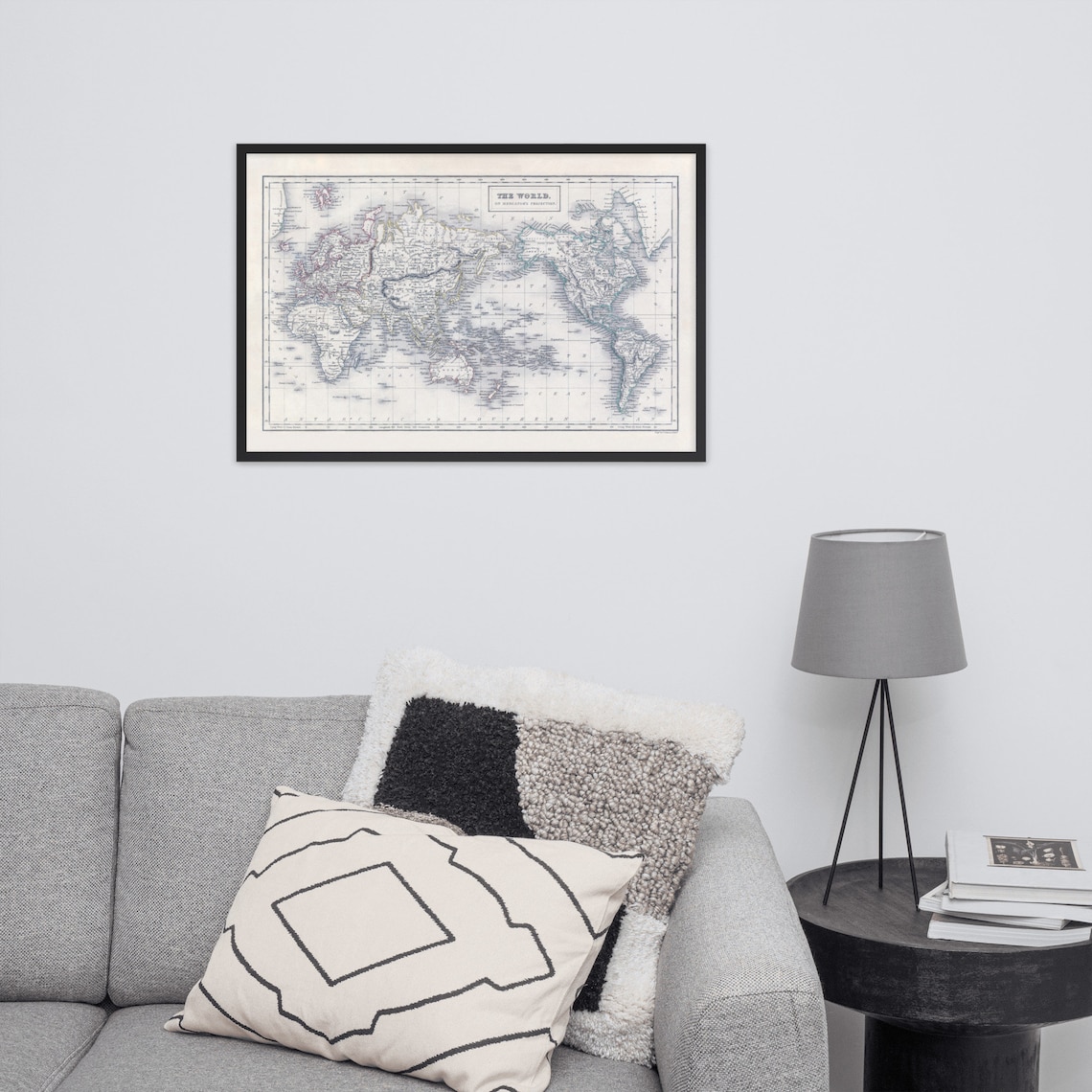 World Map: Vintage 1840 Mercator World Map Print – Antique Mercator ...