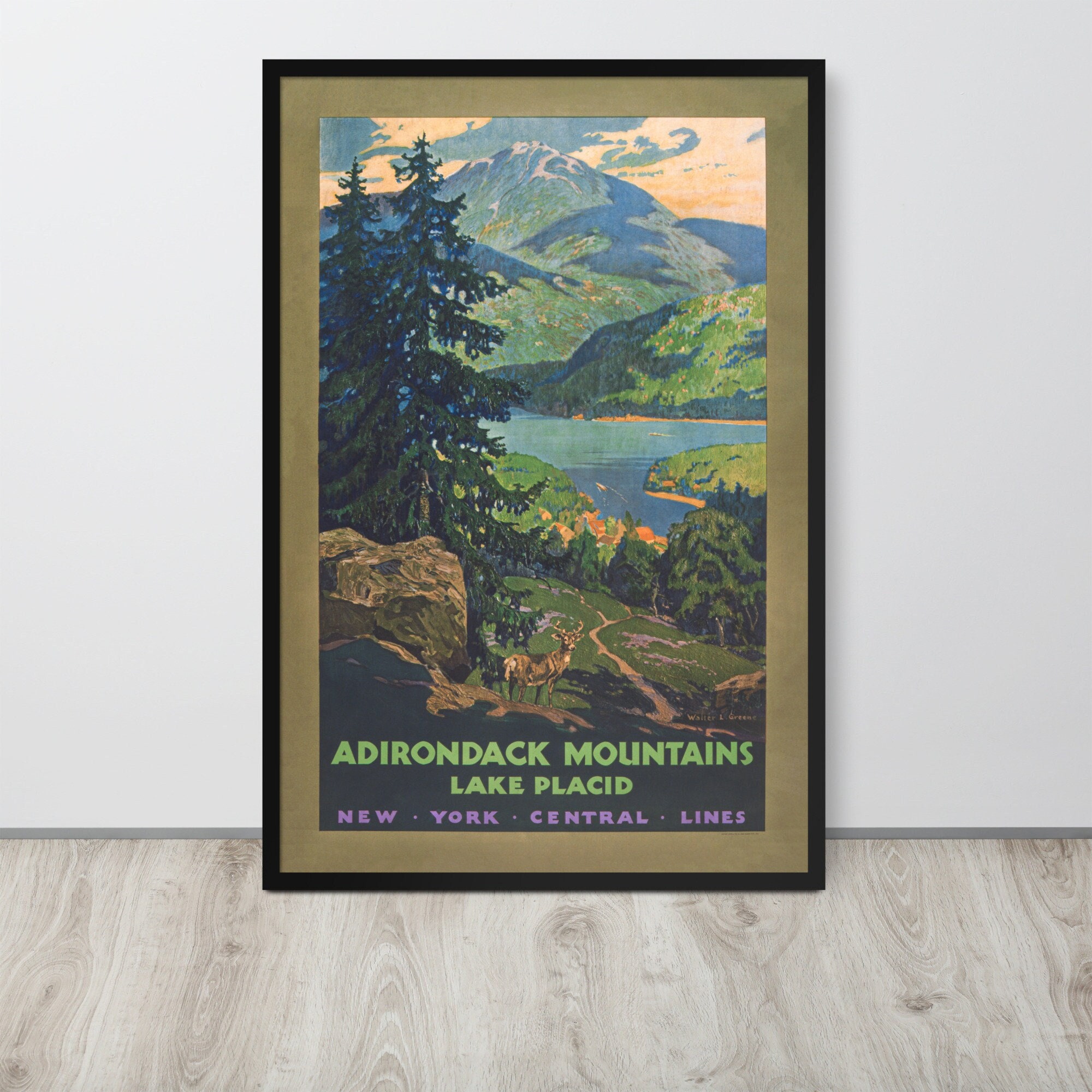 Adirondack Painting Vintage