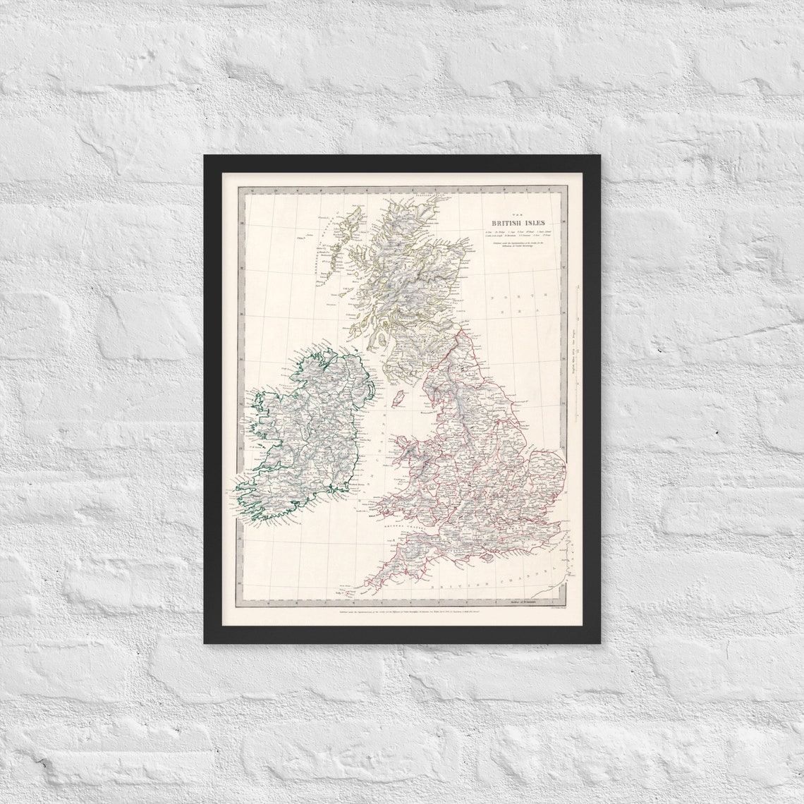 British Isles Map: Vintage 1842 British Isles Map Print – Antique ...