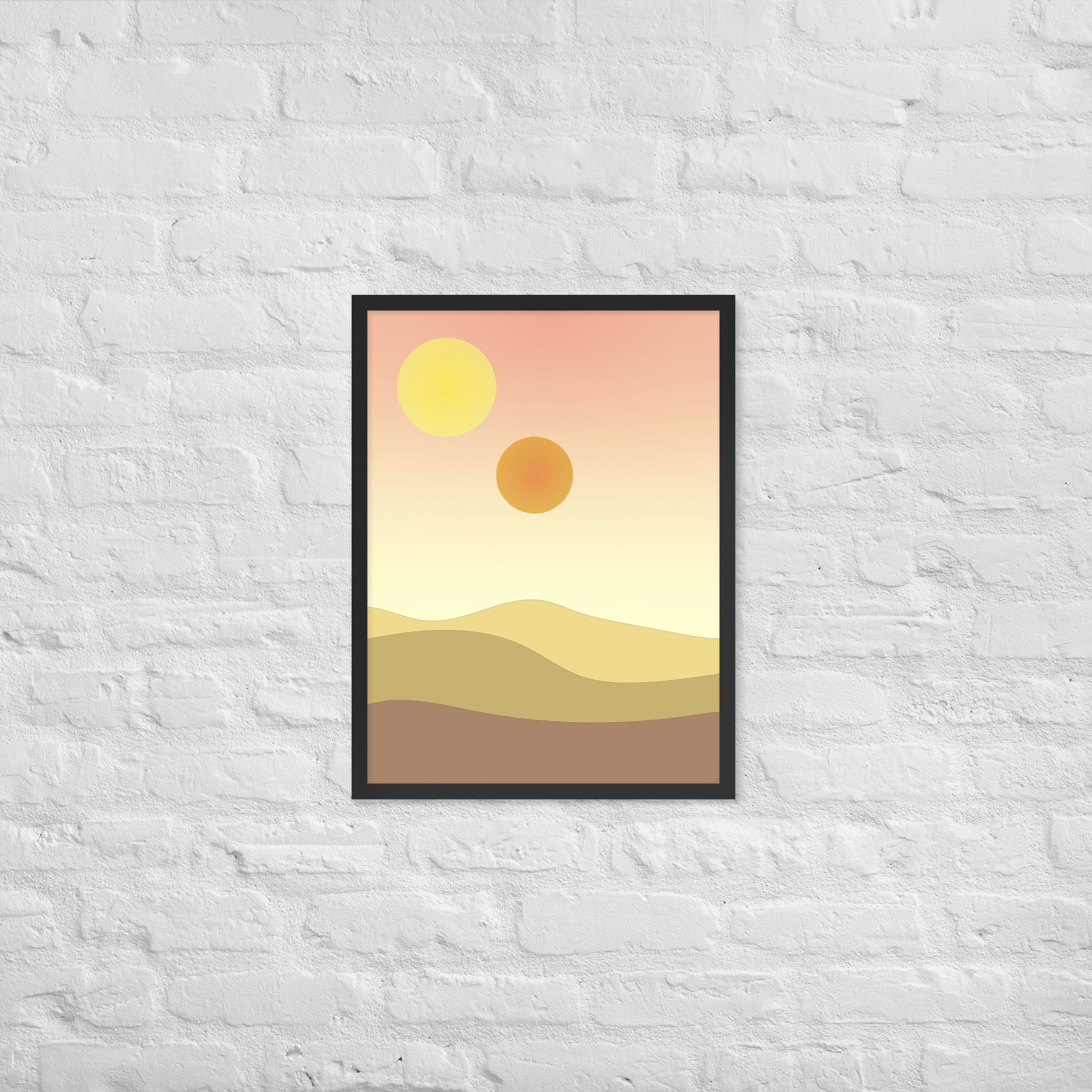 Binary Sunset Print Binary Sunset Tatooine Star Wars Poster Print - Etsy