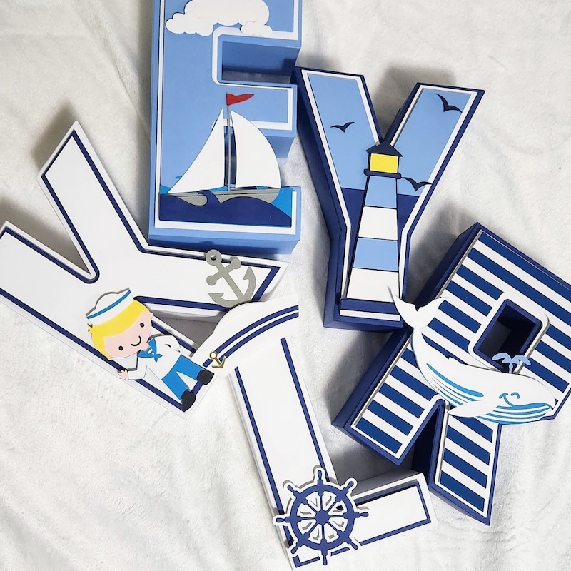 Nautical Letters - Etsy