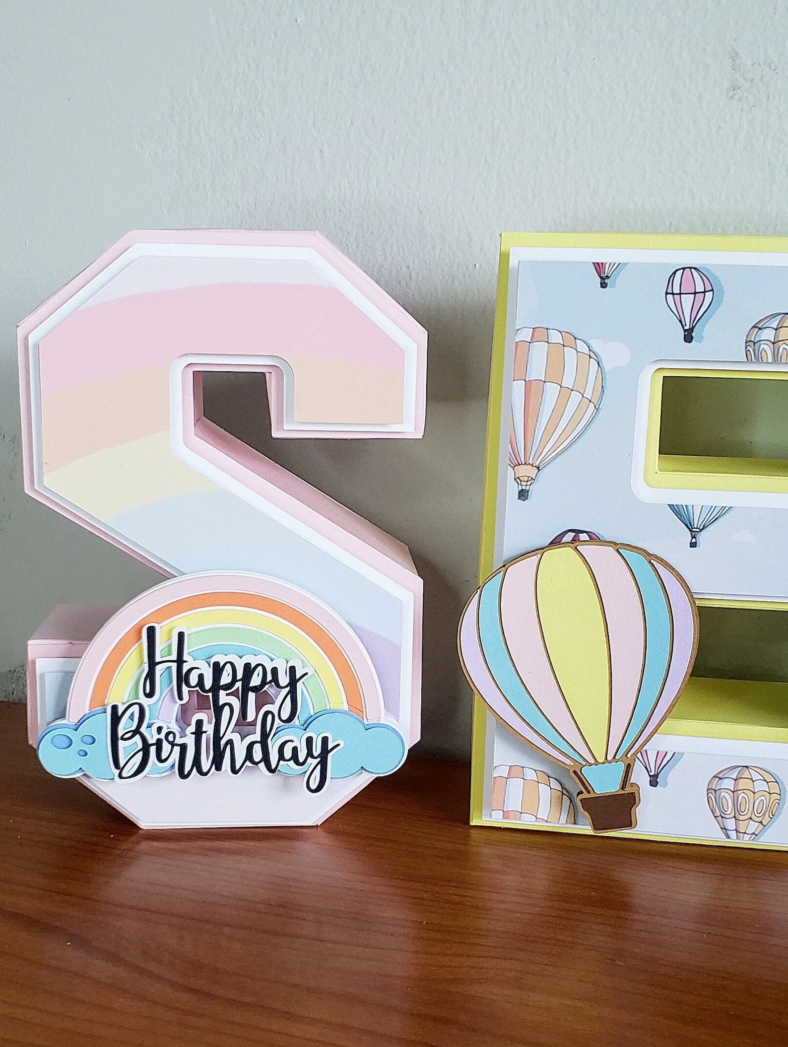 Pastel Rainbow 3D Letters, Rainbow Decor, Pastel Rainbow Numbers ...