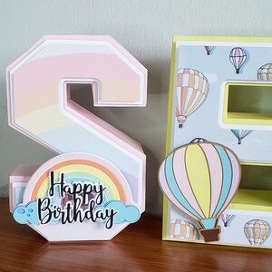 Pastel Rainbow 3D Letters, Rainbow Decor, Pastel Rainbow Numbers ...