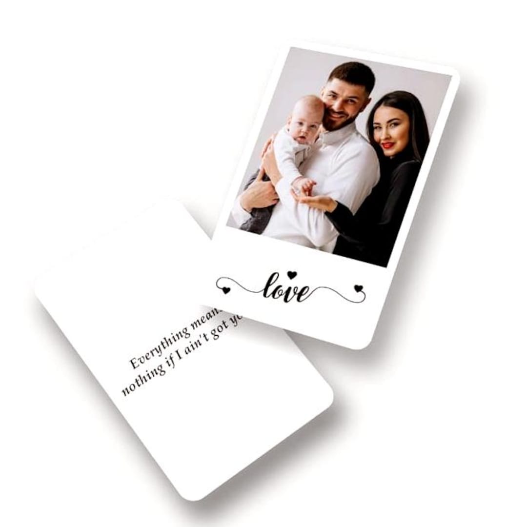 Personalized Photo Wallet Card, Photo Love Customized Gift PVC Wallet ...
