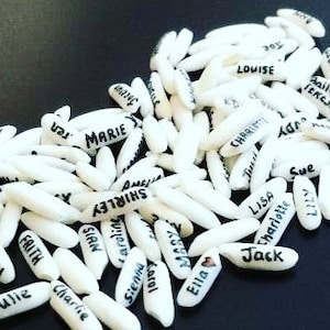 Name Rice Grain Key Chain Personalized Gift Key Ring Engraved Name on ...