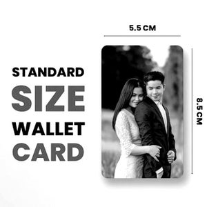 Personalized Photo Wallet Card, Photo Love Customized Gift PVC Wallet ...