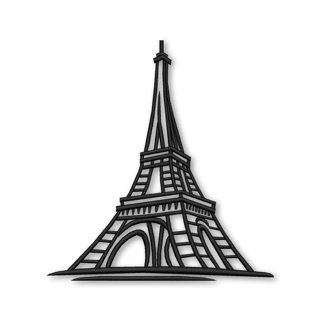 Paris Eiffel Tower Embroidery Design Instant Download Digital File - Etsy