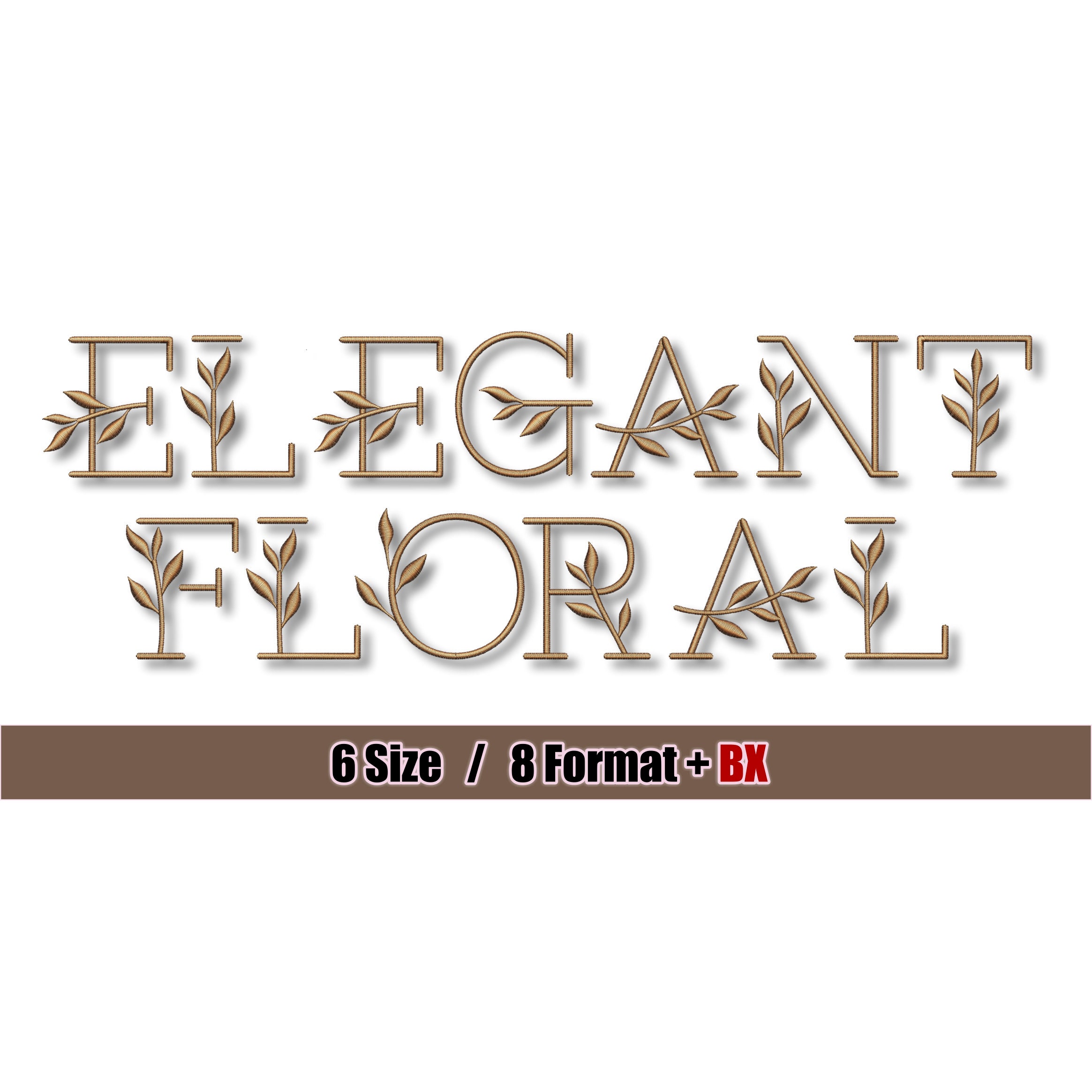 Elegant Floral Embroidery Font Script Font BX Font for - Etsy Australia