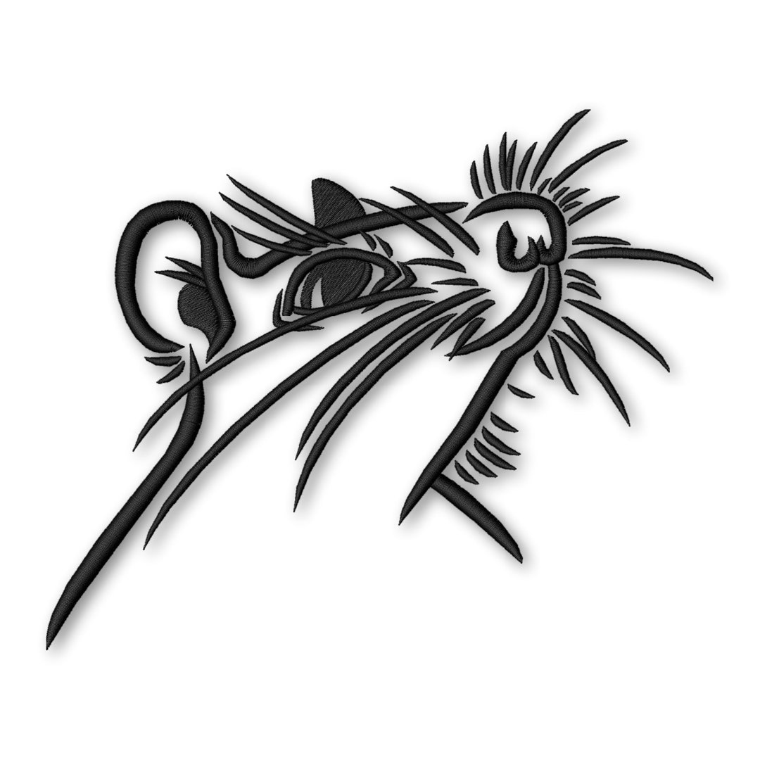 Cute Rat Embroidery Machine Design Instant Download Digital File PES ...