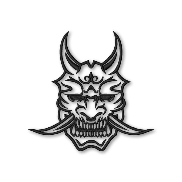 Ronin Mask Embroidery Etsy