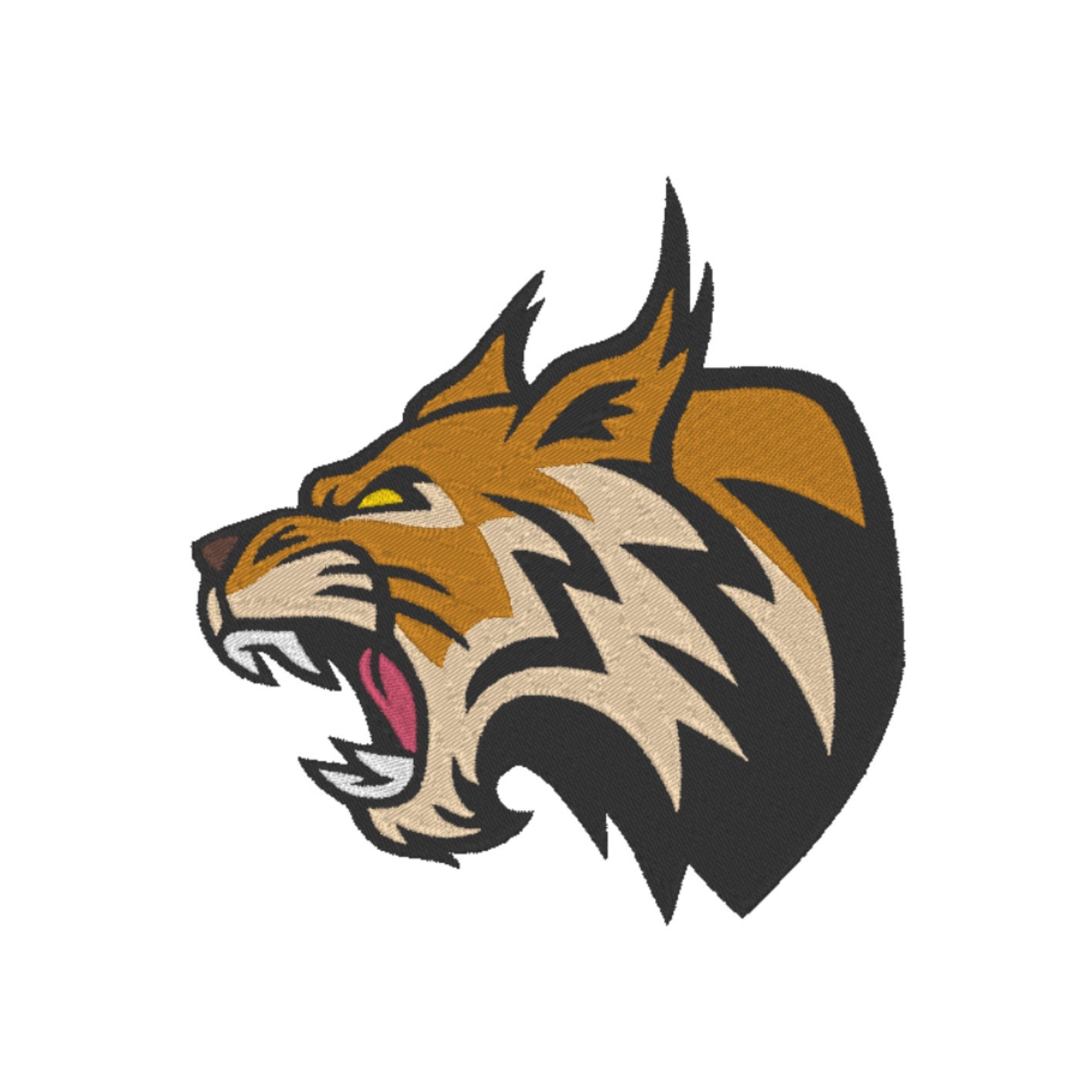 Wildcat Head Embroidery Design Instant Download Digital File - Etsy