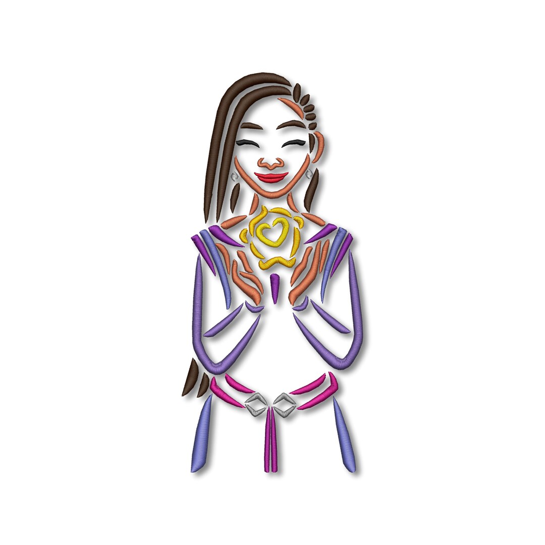 Wish Asha Star Embroidery Machine Design Instant Download Digital File ...