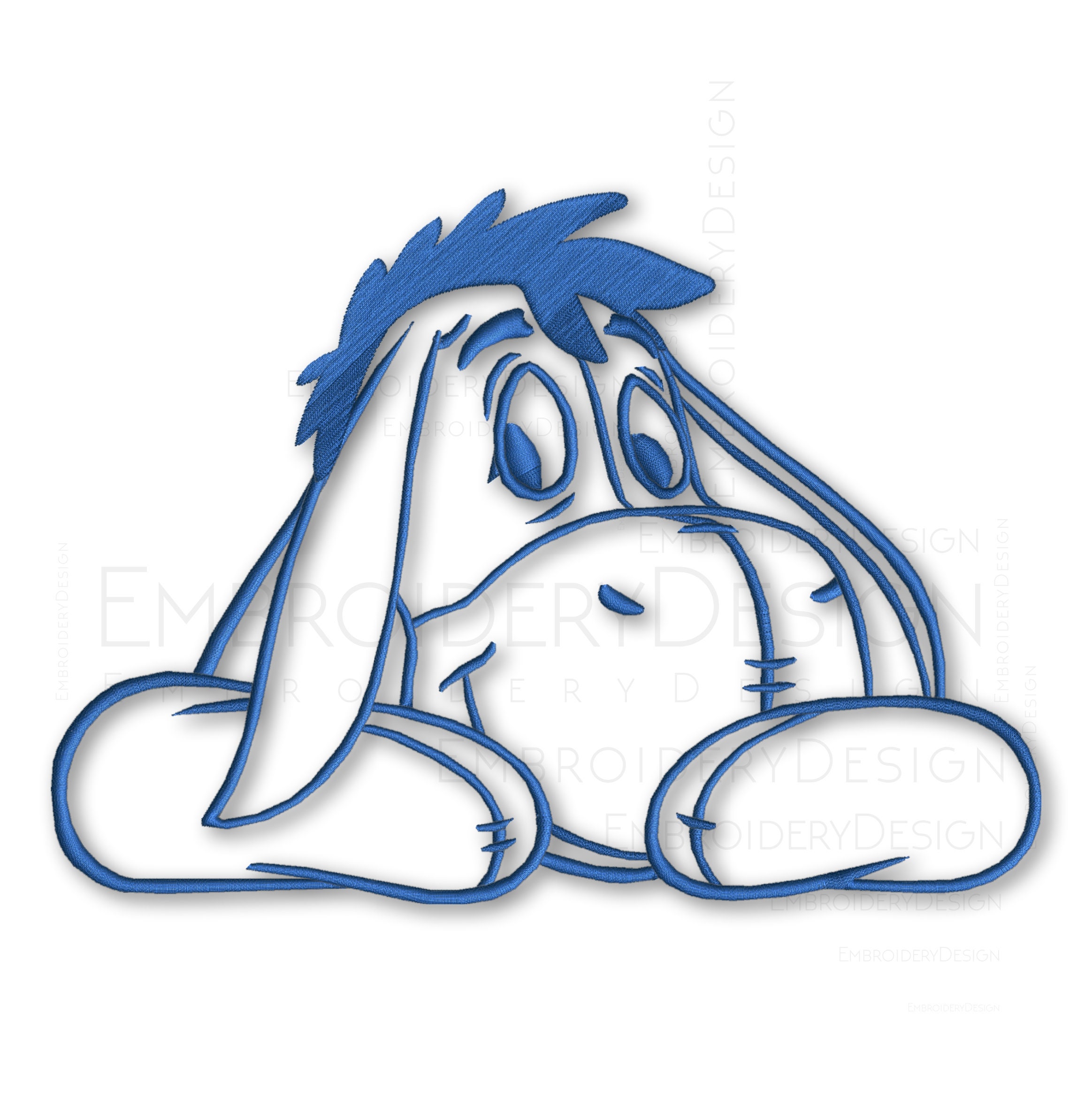 Donkey Eeyore Embroidery Machine Design Instant Download Digital File ...