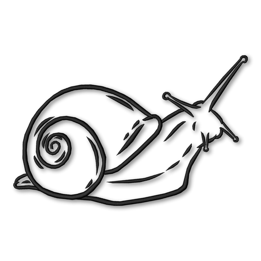 Snail Embroidery Machine Design Instant Download Digital File - Etsy