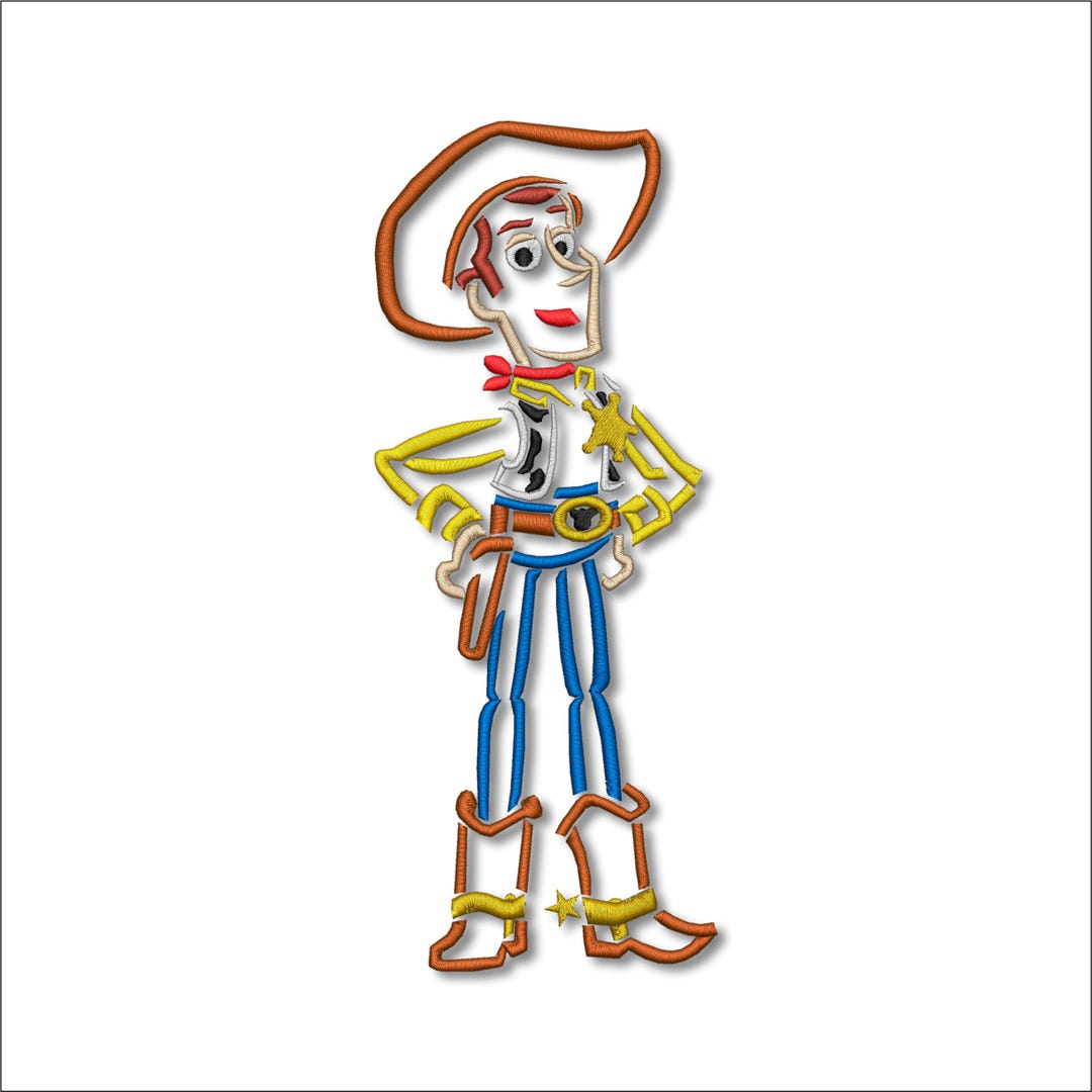 Woody Embroidery Machine Design Instant Download Digital File PES DST ...