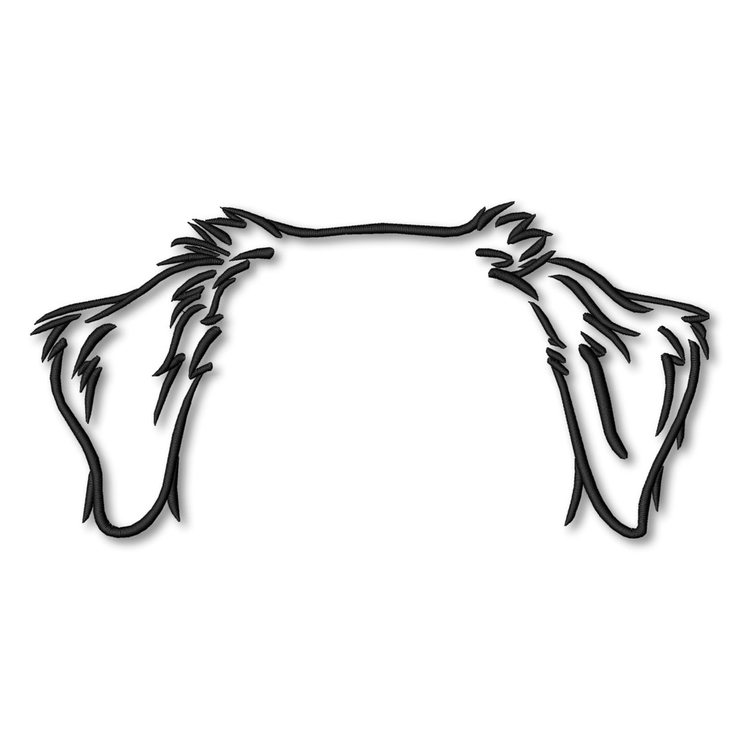 Australian Shepherd Dog Ear Embroidery Machine Design Instant Download ...