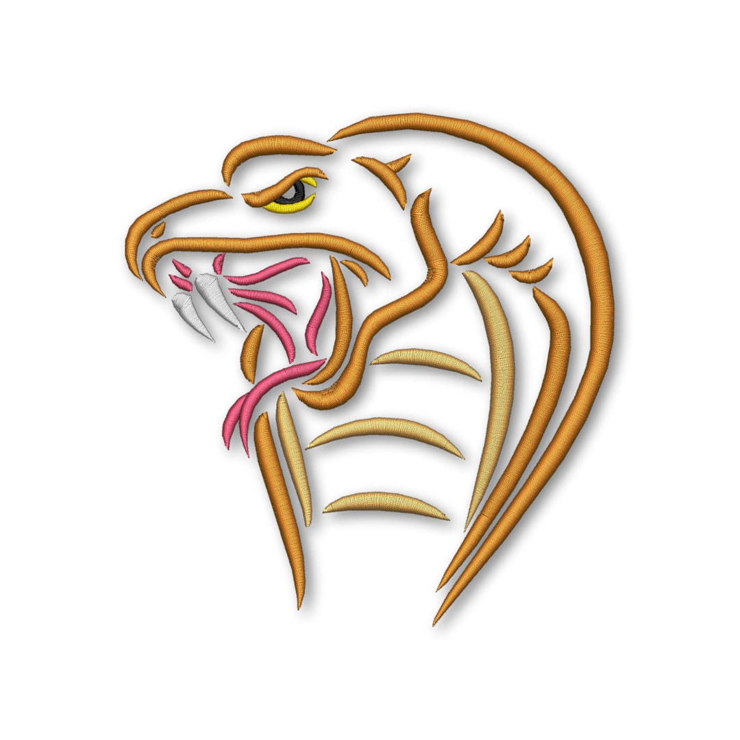 Cobra Head Embroidery Machine Design Instant Download Digital File PES ...