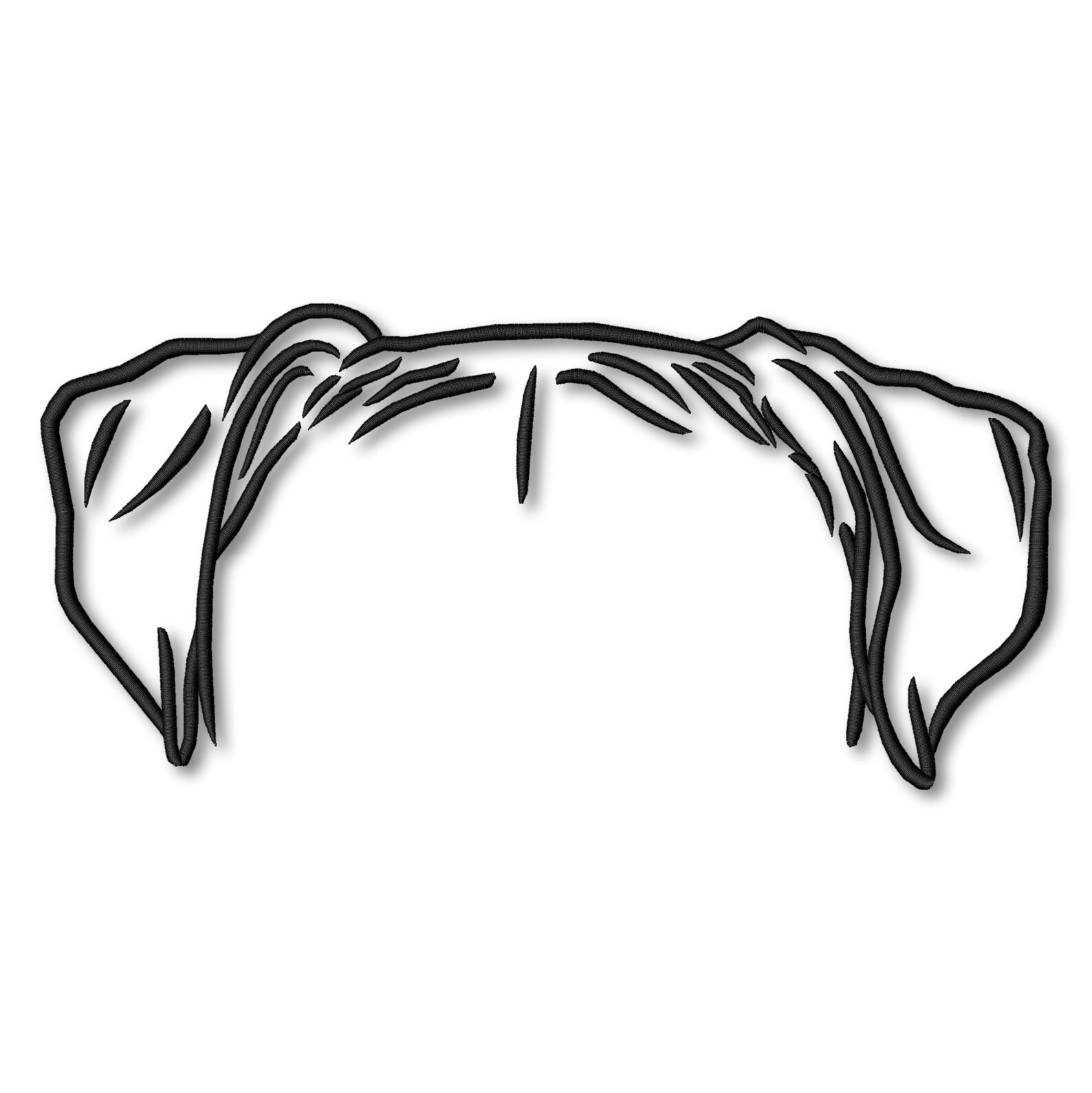 Boxer Dog Ear Embroidery Machine Design Instant Download - Etsy