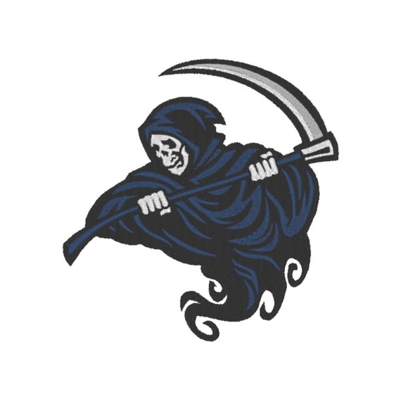 Grim Reaper Embroidery Design Instant Download Digital File V2 - Etsy
