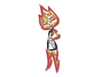 Elemental Ember and Wade Embroidery Machine Design Instant Download ...