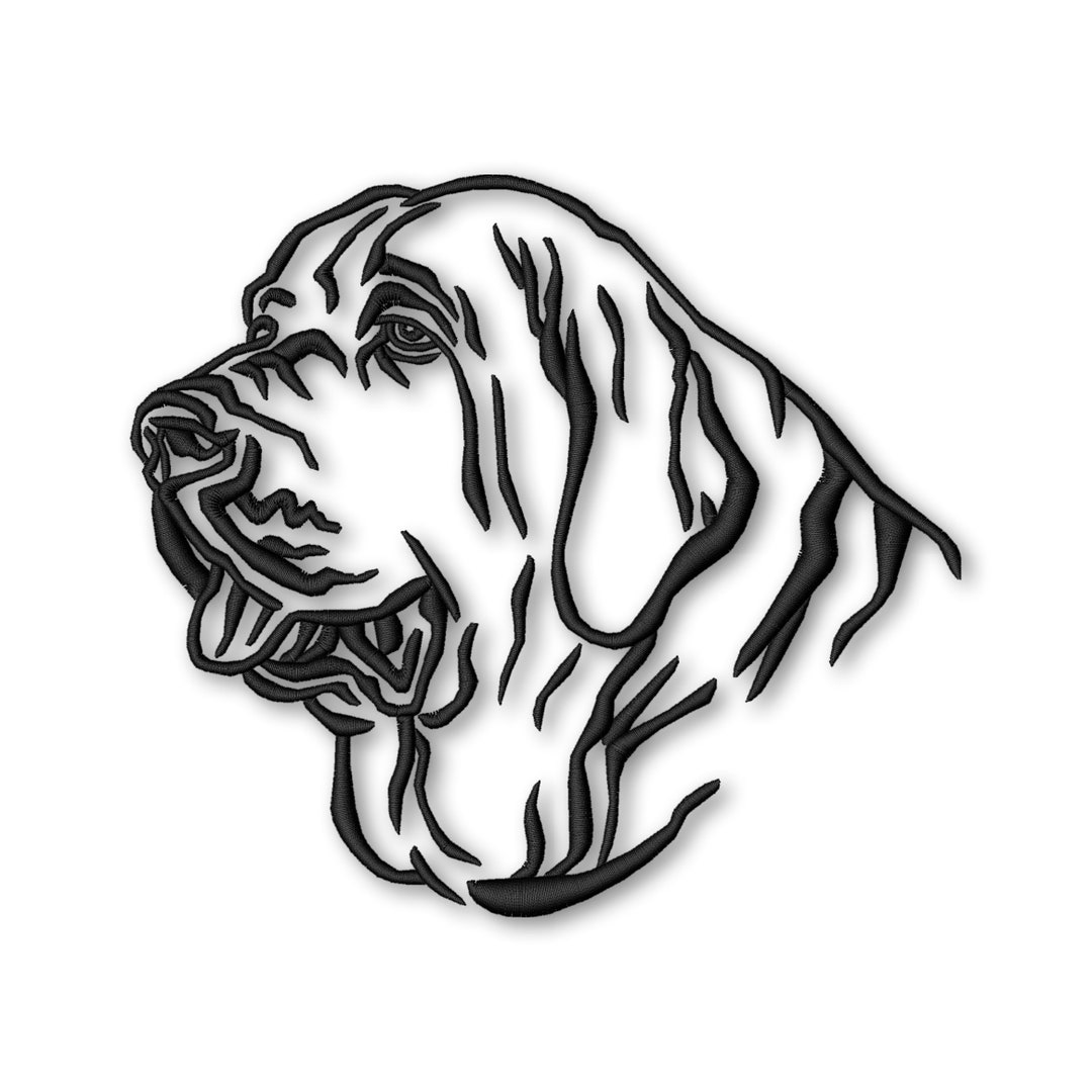 Dog Portrait Spanish Mastiff Embroidery Machine Design Instant Download ...