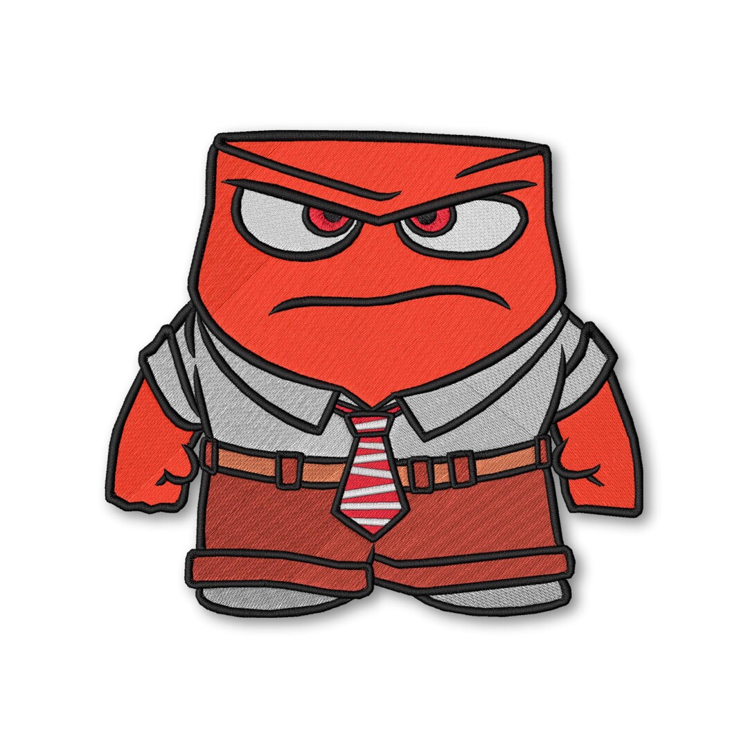 Anger Inside Out 2 Embroidery Machine Design Instant Download Digital ...