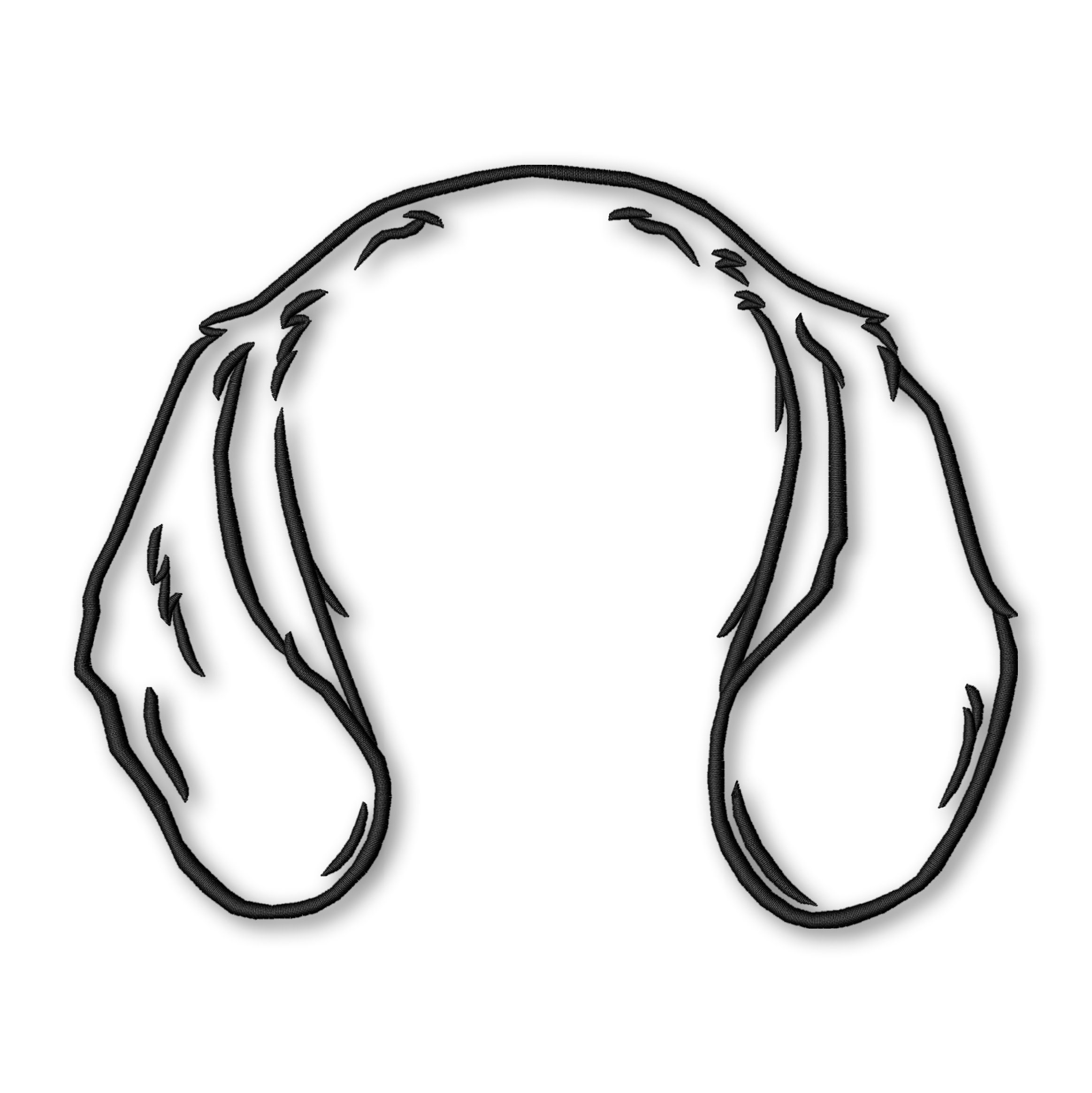 Beagle Dog Ear Embroidery Machine Design Instant Download Digital File ...