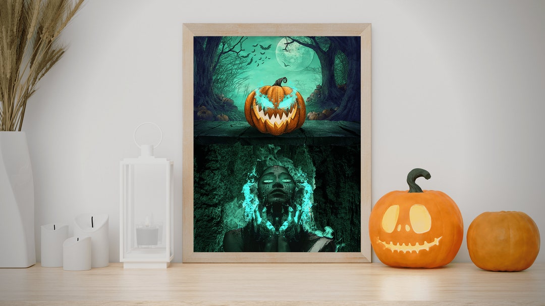 Beware the Witch: Halloween Poster | Digital Print PDF | Creepy Pumpkin ...