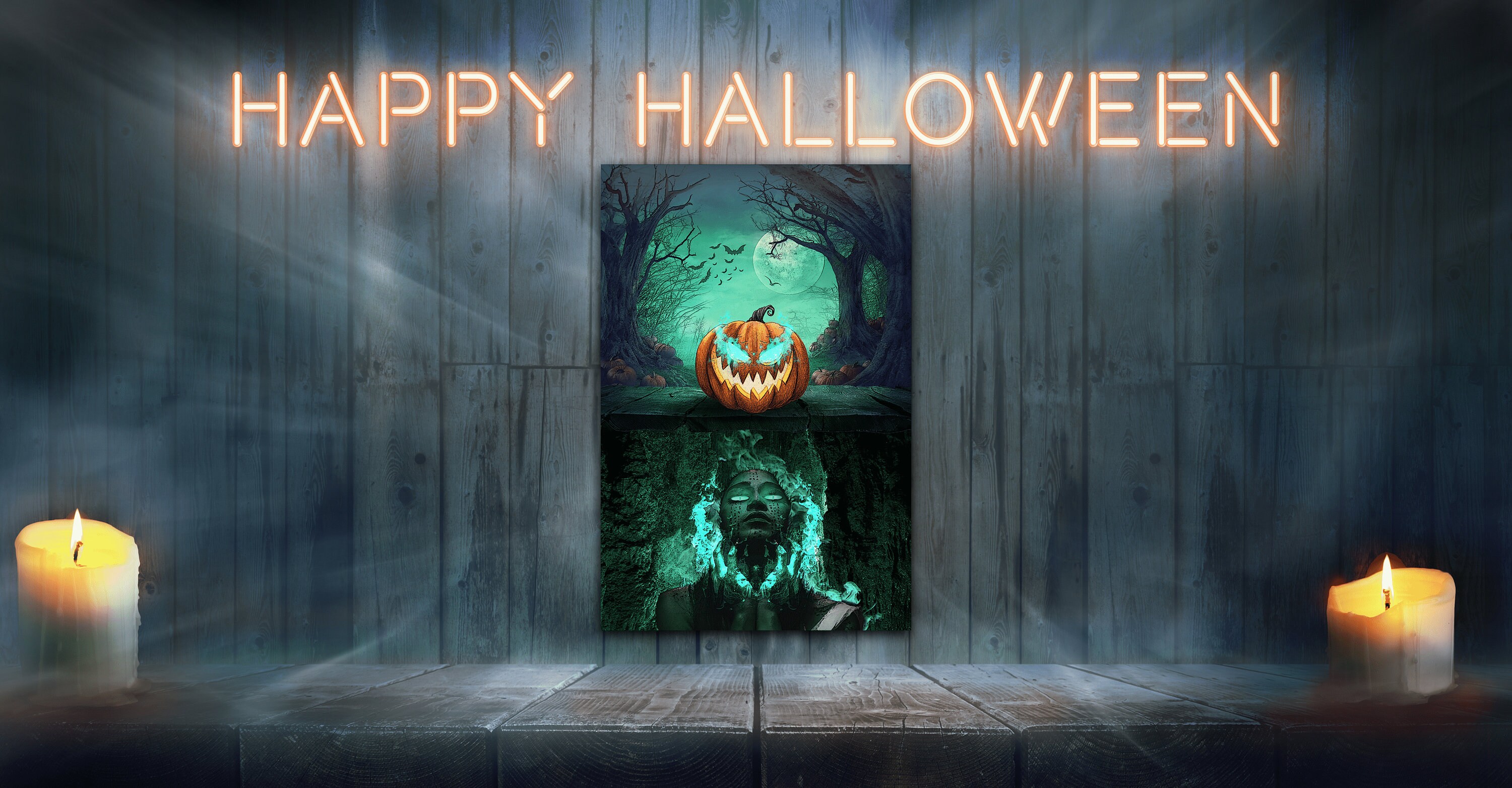 Beware the Witch: Halloween Poster | Digital Print PDF | Creepy Pumpkin ...