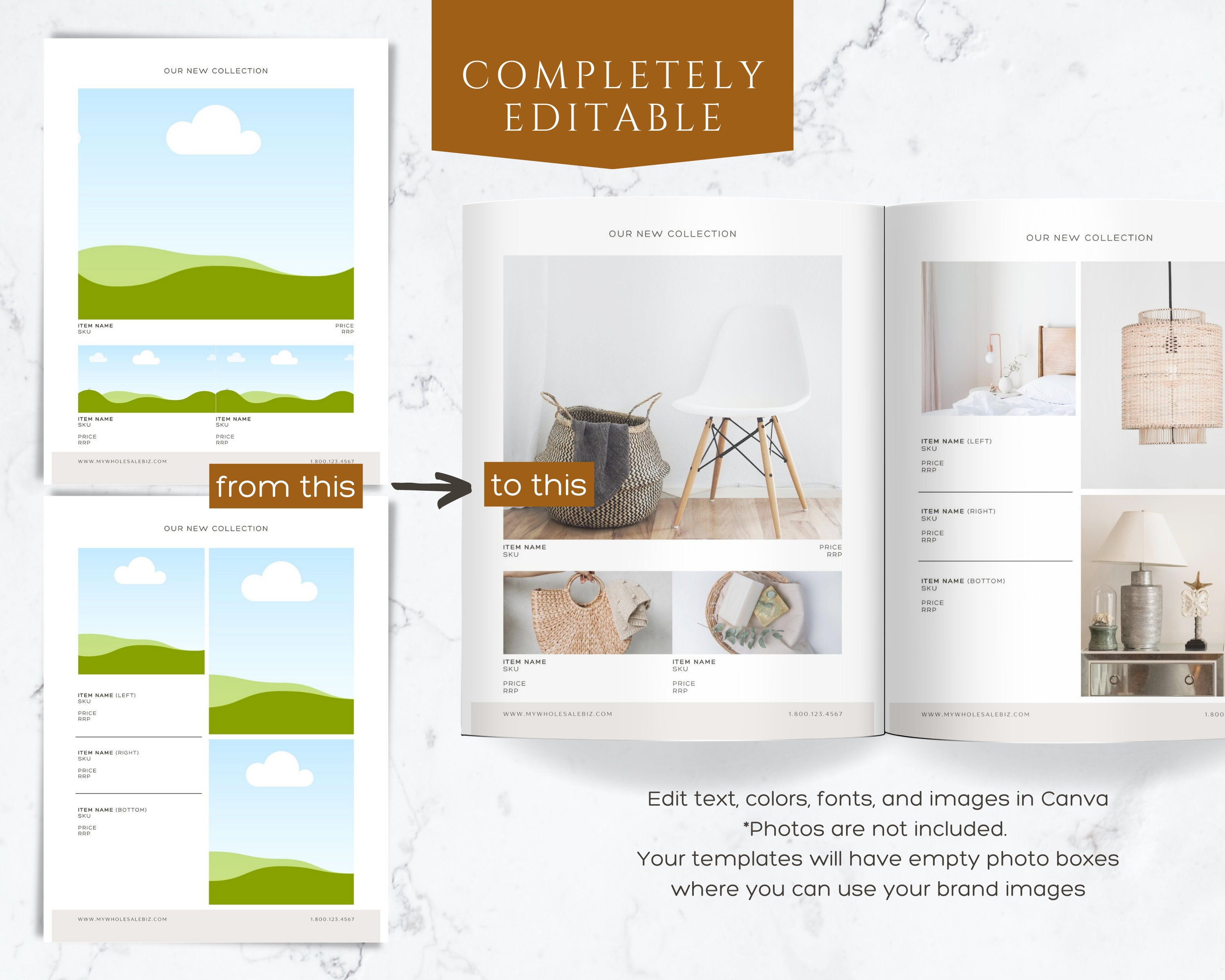 Wholesale Catalog and Line Sheet Template | Retail Pricing Book | Store ...