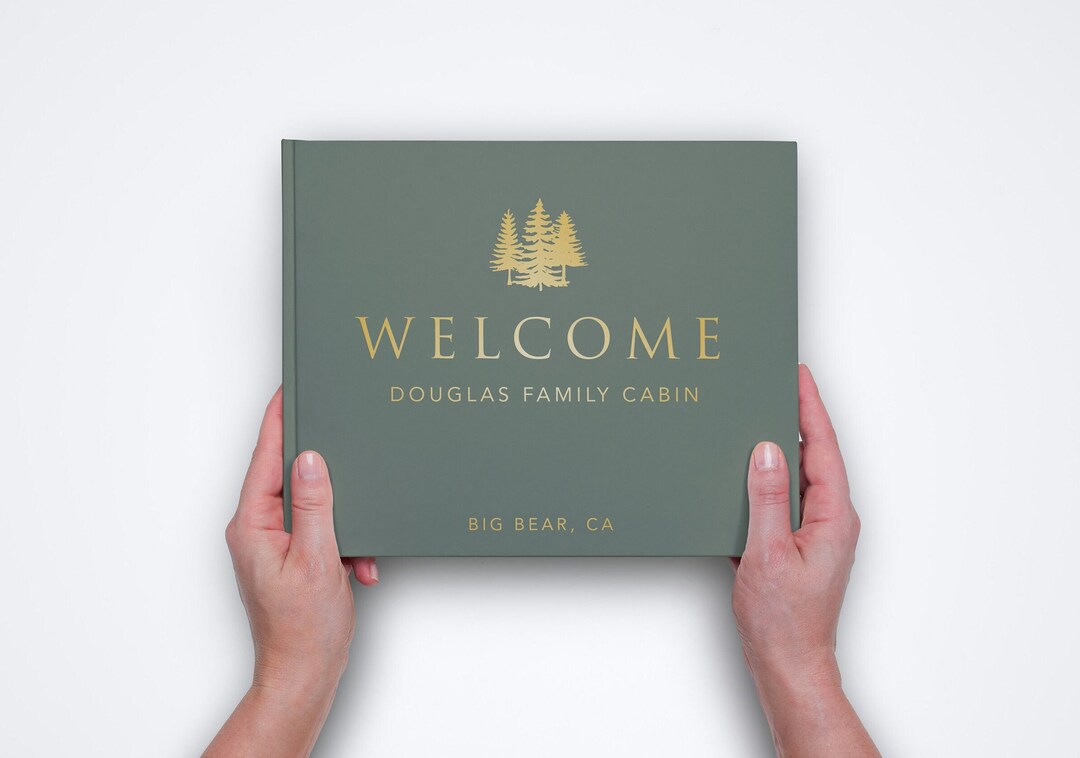 Cabin Guestbook | Vacation Rental Guest Book | Lake House Guest Sign in ...