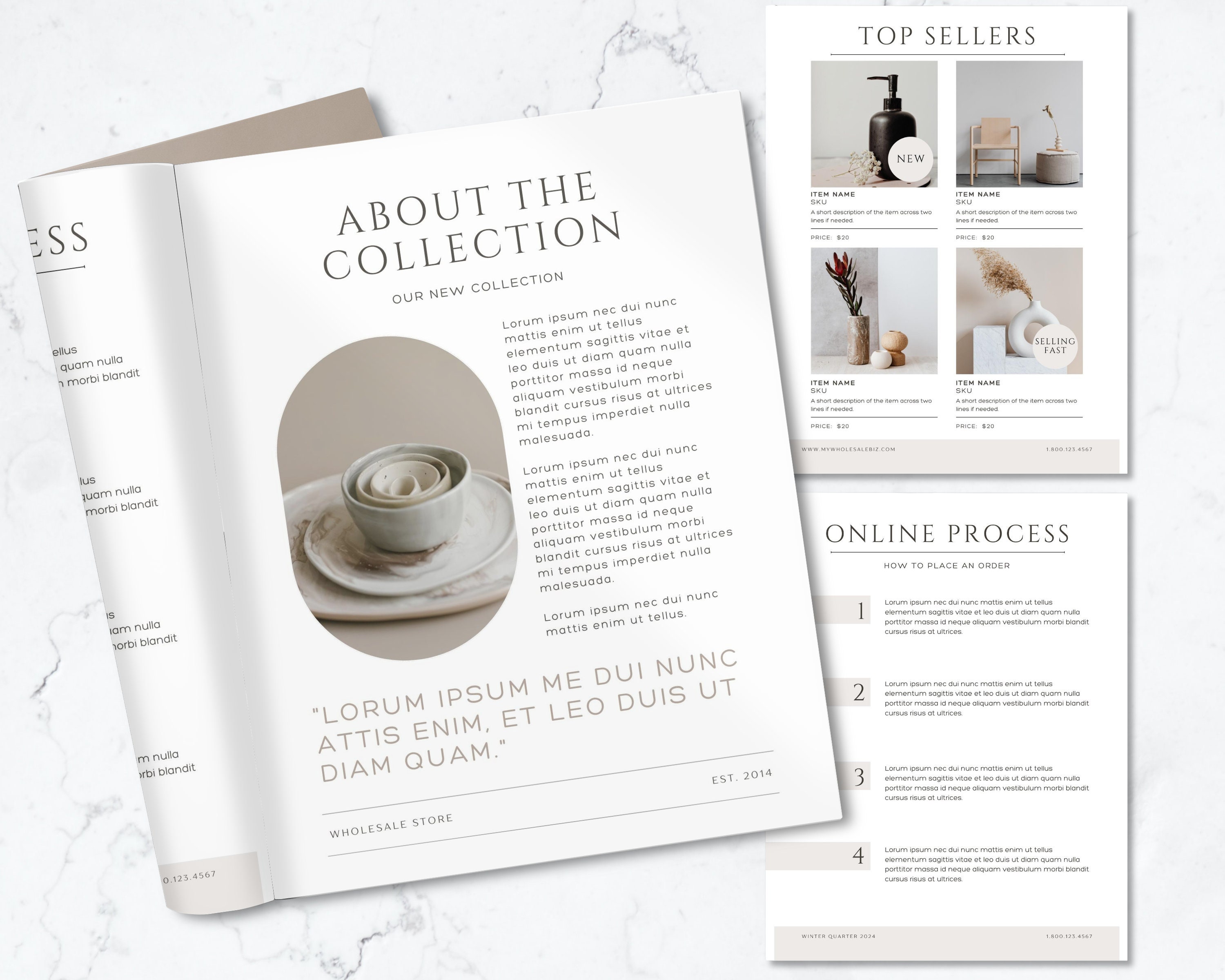 Wholesale Catalog and Line Sheet Template | Retail Pricing Book | Store ...