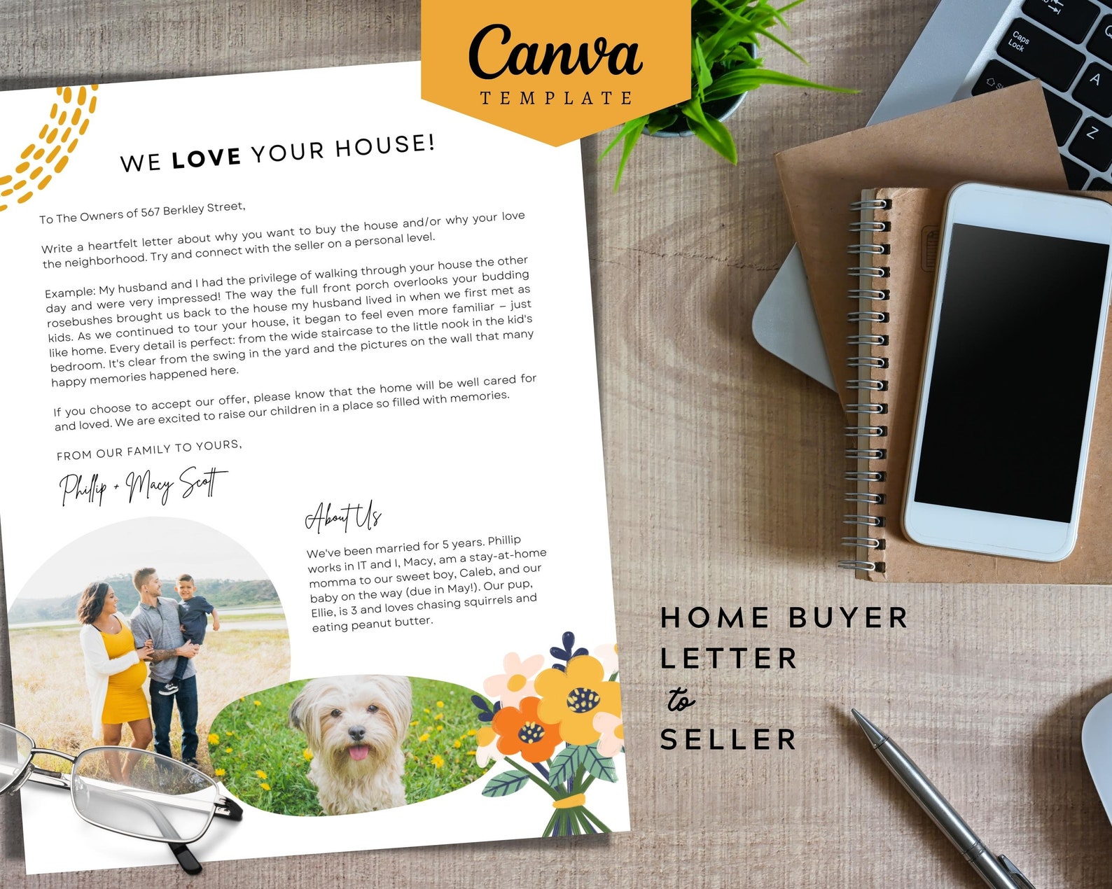 Friendly I Love Your Home Letter to Seller | Home Real Estate Proposal ...