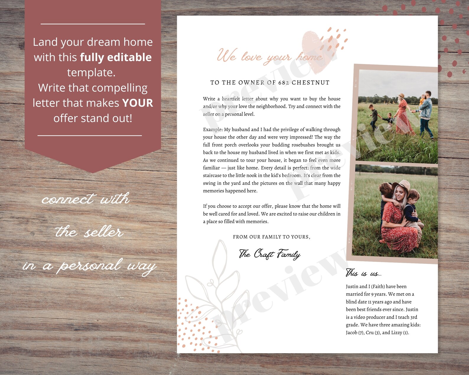 Inviting I Love Your House Letter to Seller | Canva Template ...