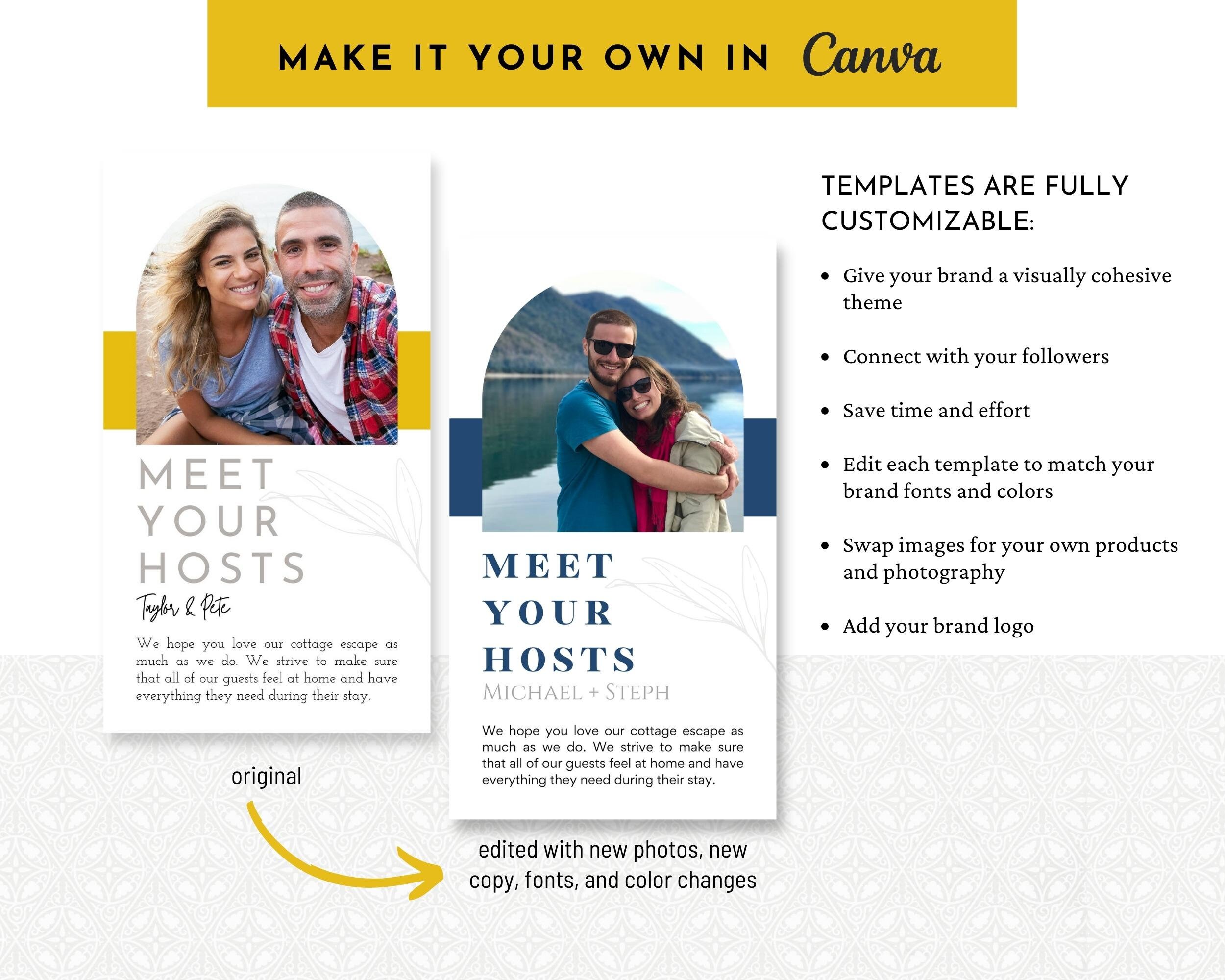 Cozy House Vacation Rental Social Media Templates | Airbnb Instagram ...