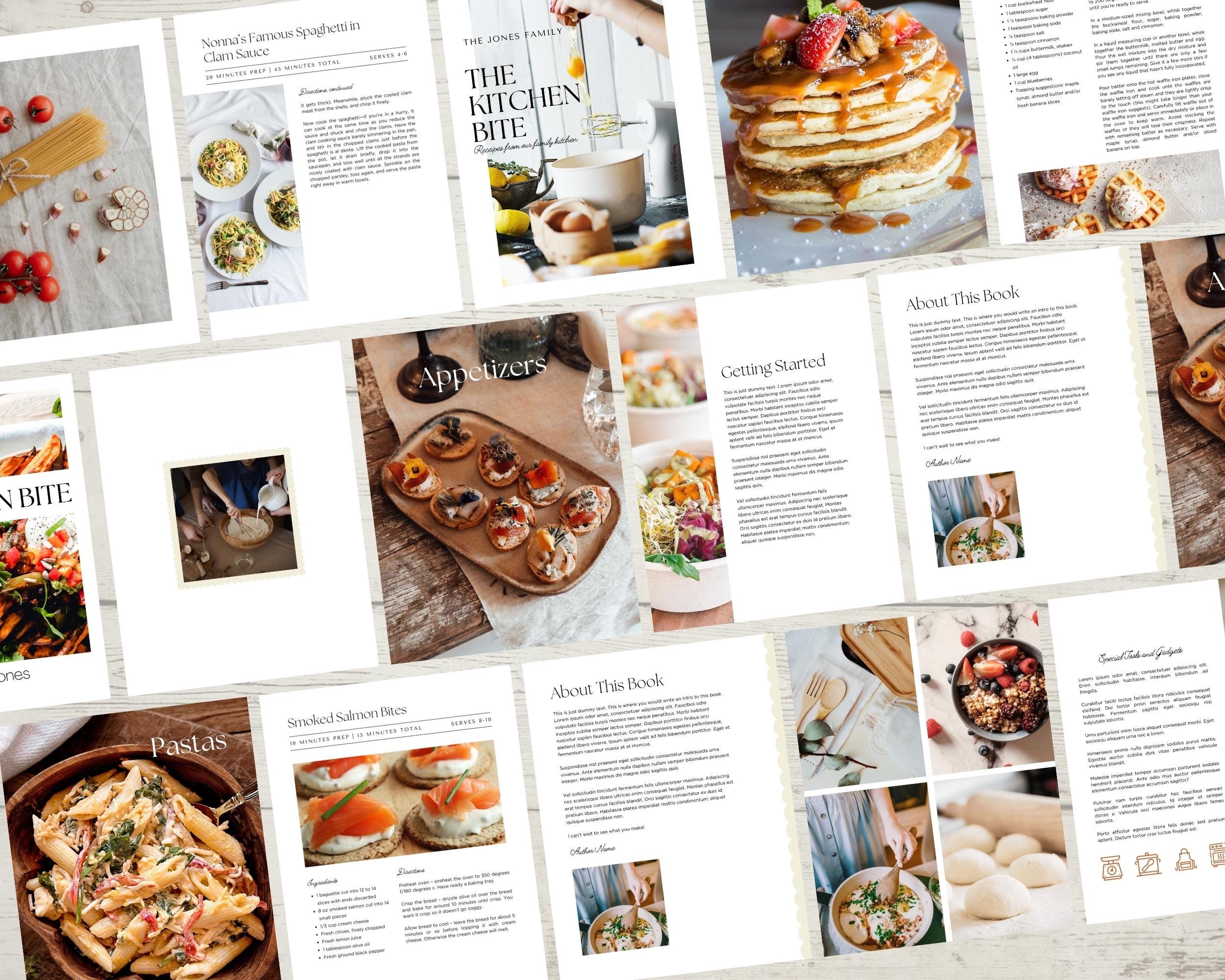 Editable Cookbook Template | Make Your Own Family or Personal Cookbook ...