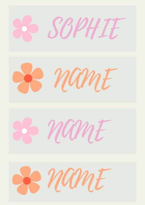 EDITABLE Minimalist Name Tags Printable Classroom Nametags - Etsy UK