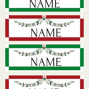 EDITABLE Christmas Name Tags Printable Classroom Nametags Elementary ...