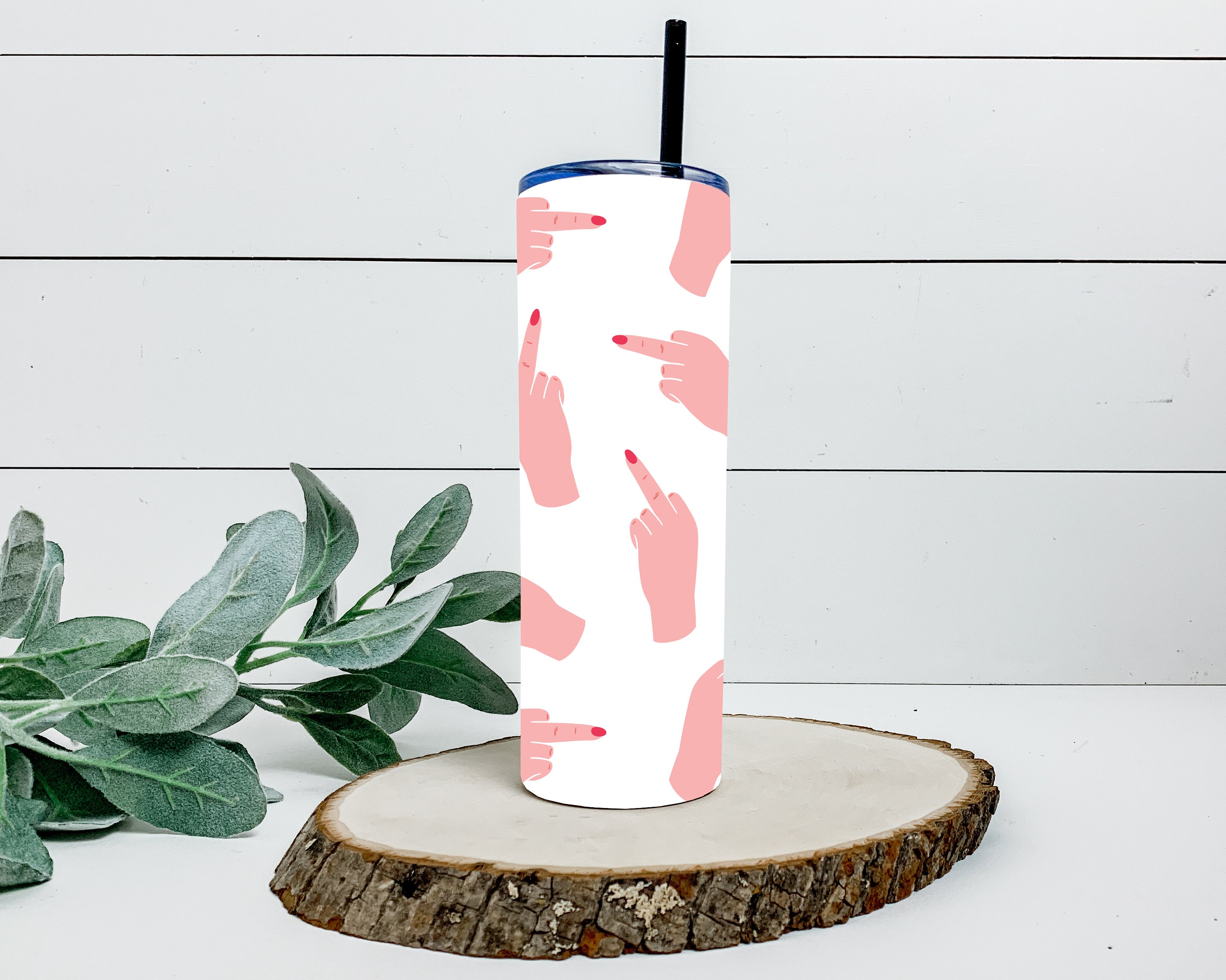 Middle Finger Tumbler Sublimation Designs PNG Feminine - Etsy